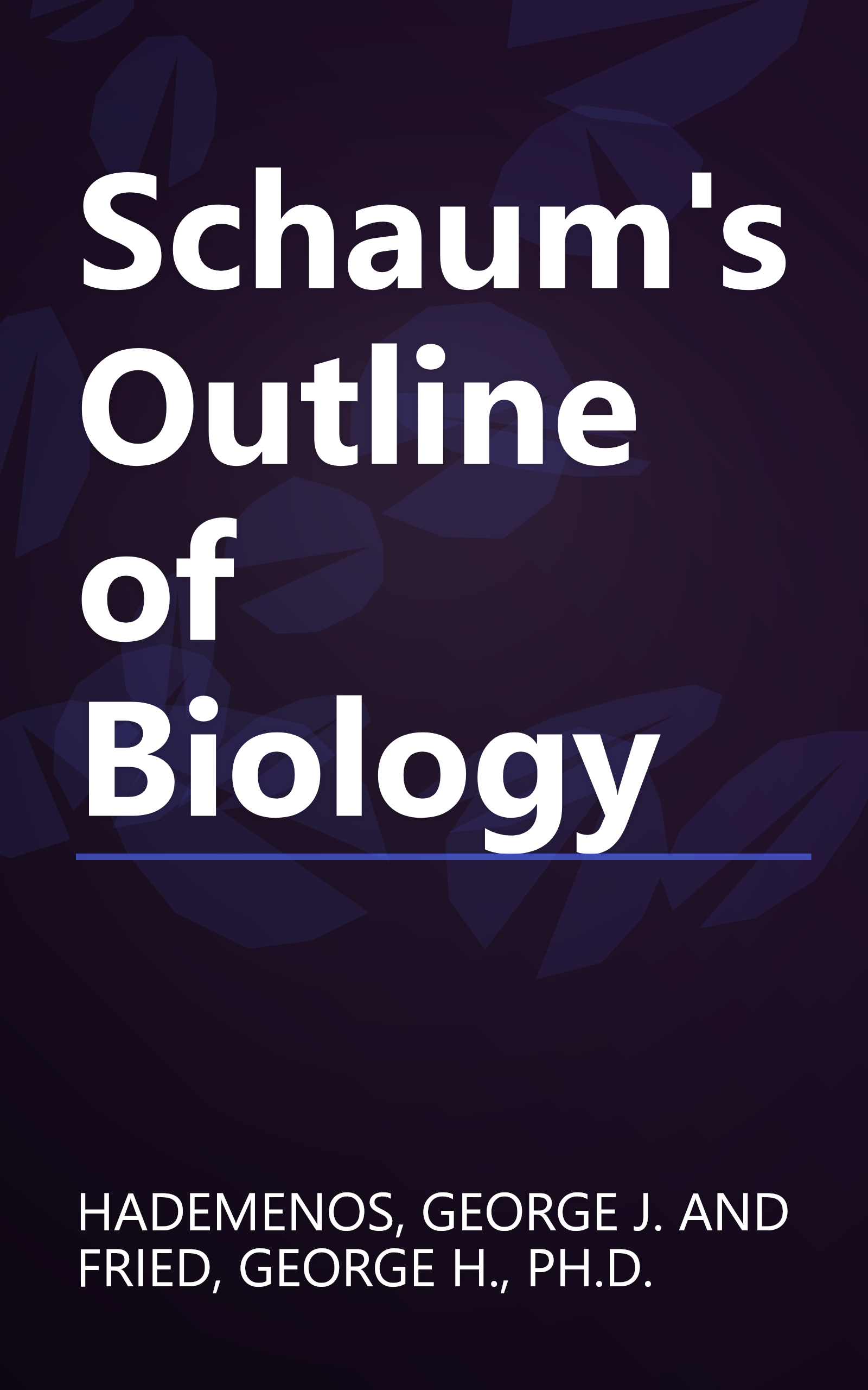 Schaum's Outline of Biology book cover