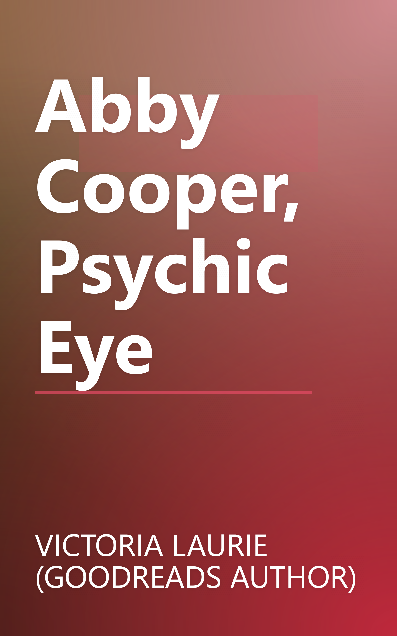 Abby Cooper, Psychic Eye book cover