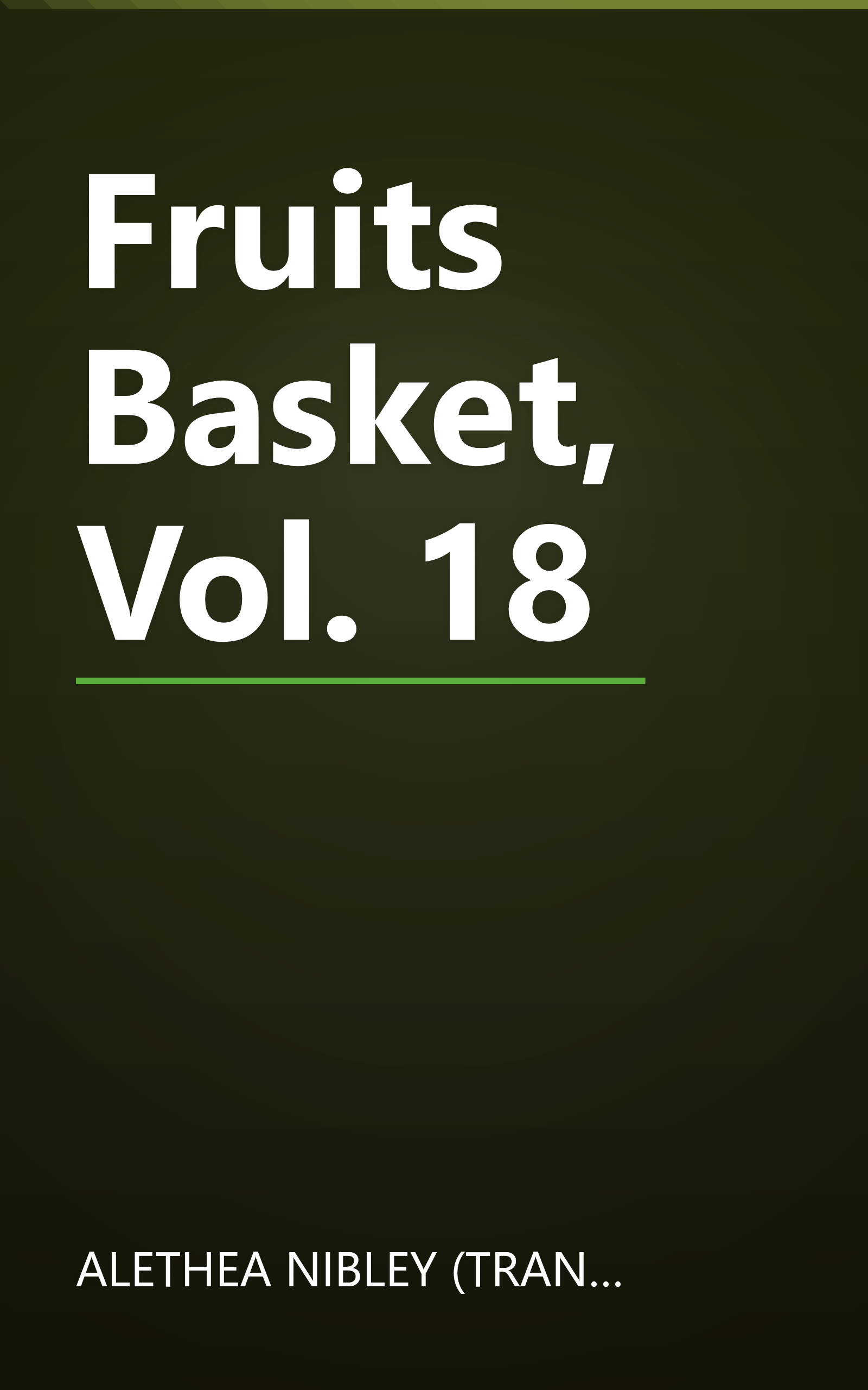 Fruits Basket, Vol. 18 book cover