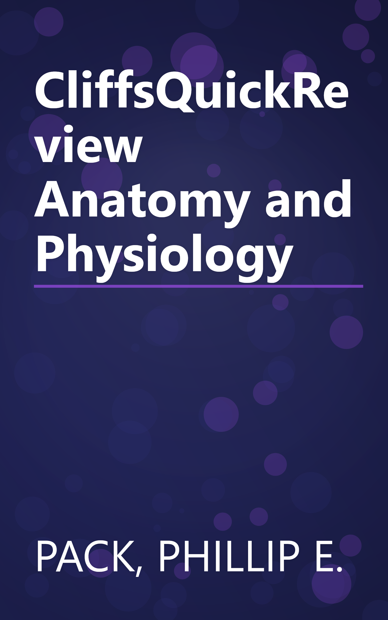CliffsQuickReview Anatomy and Physiology book cover