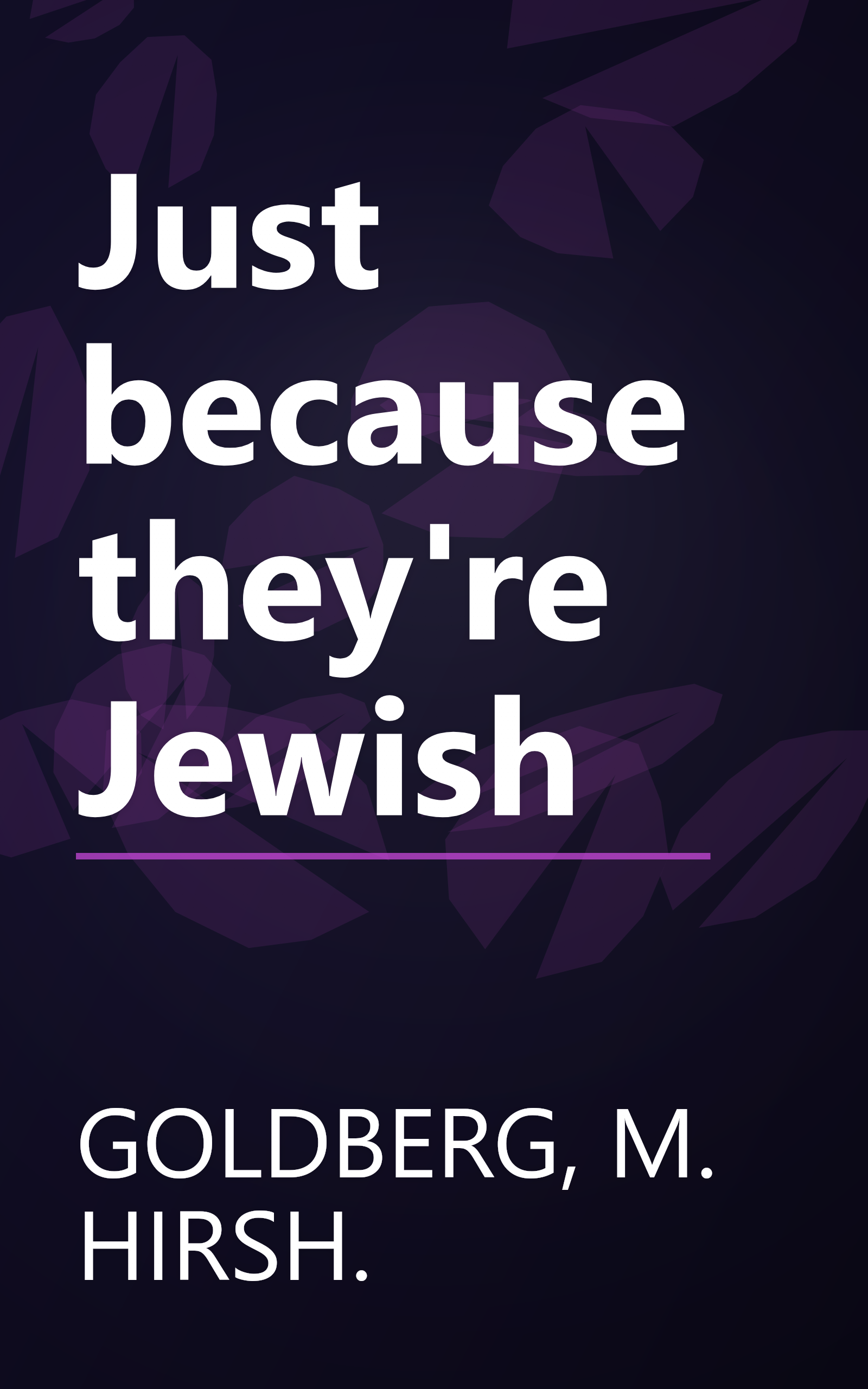 Just because they're Jewish book cover