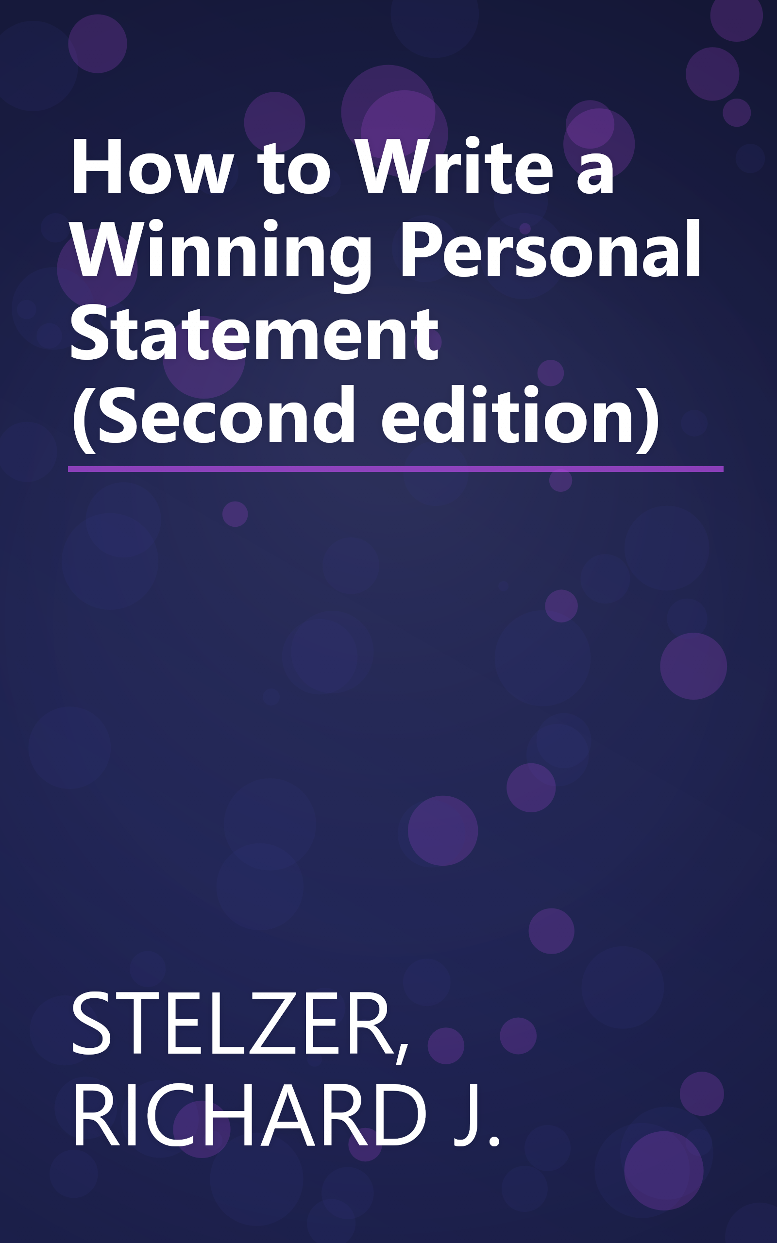 How to Write a Winning Personal Statement (Second edition) book cover