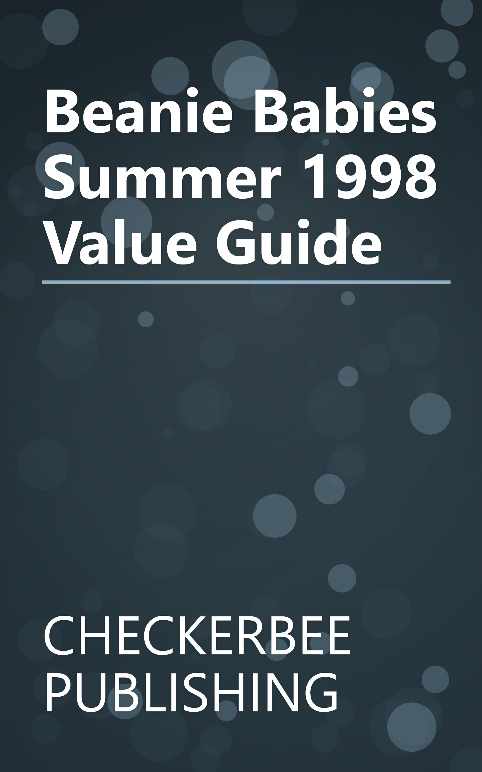 Beanie Babies Summer 1998 Value Guide book cover