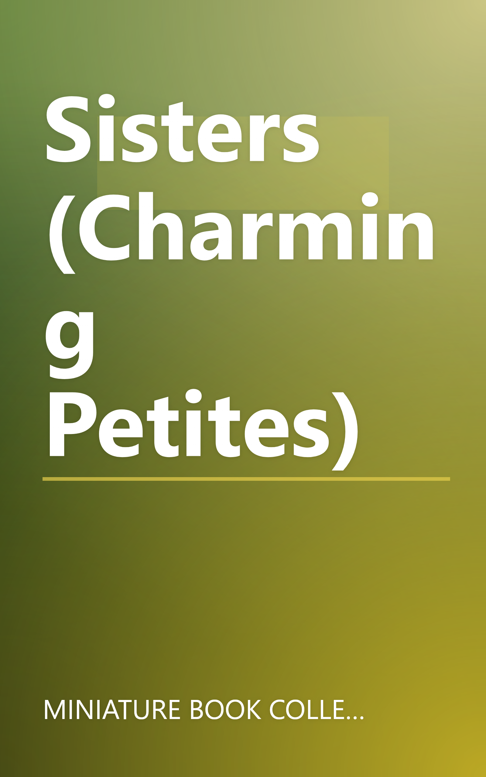 Sisters (Charming Petites) book cover