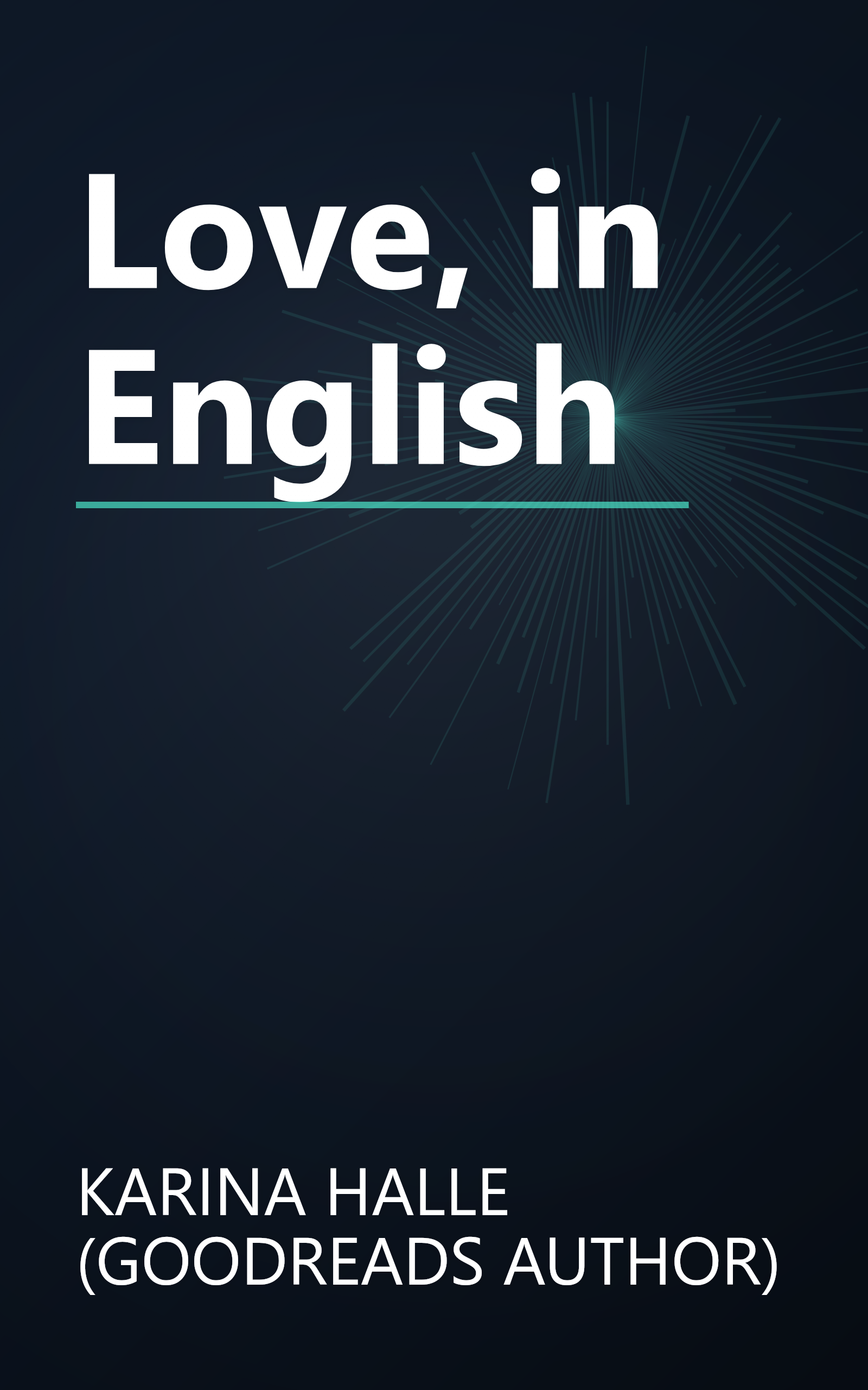 Love, in English book cover