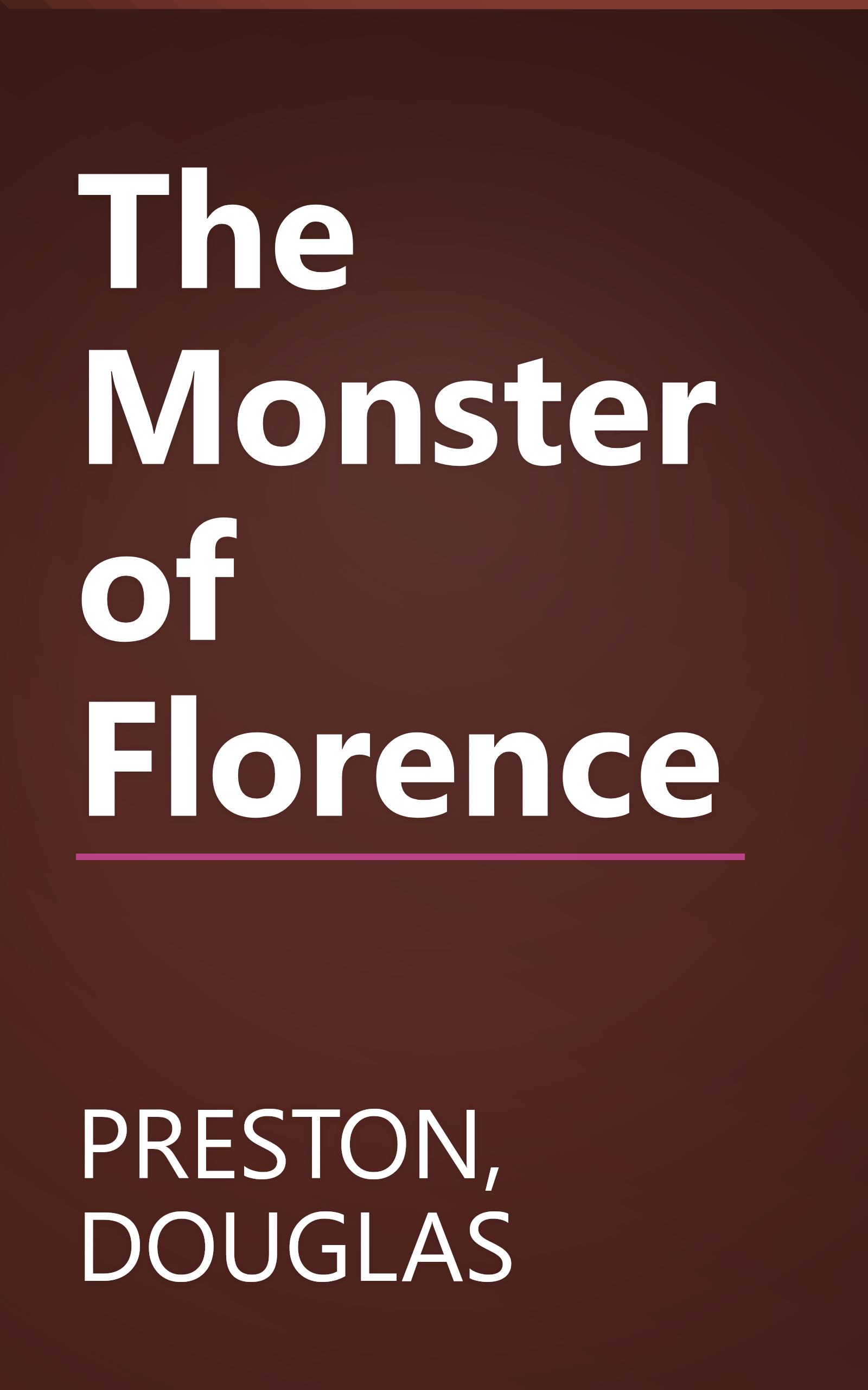 The Monster of Florence book cover