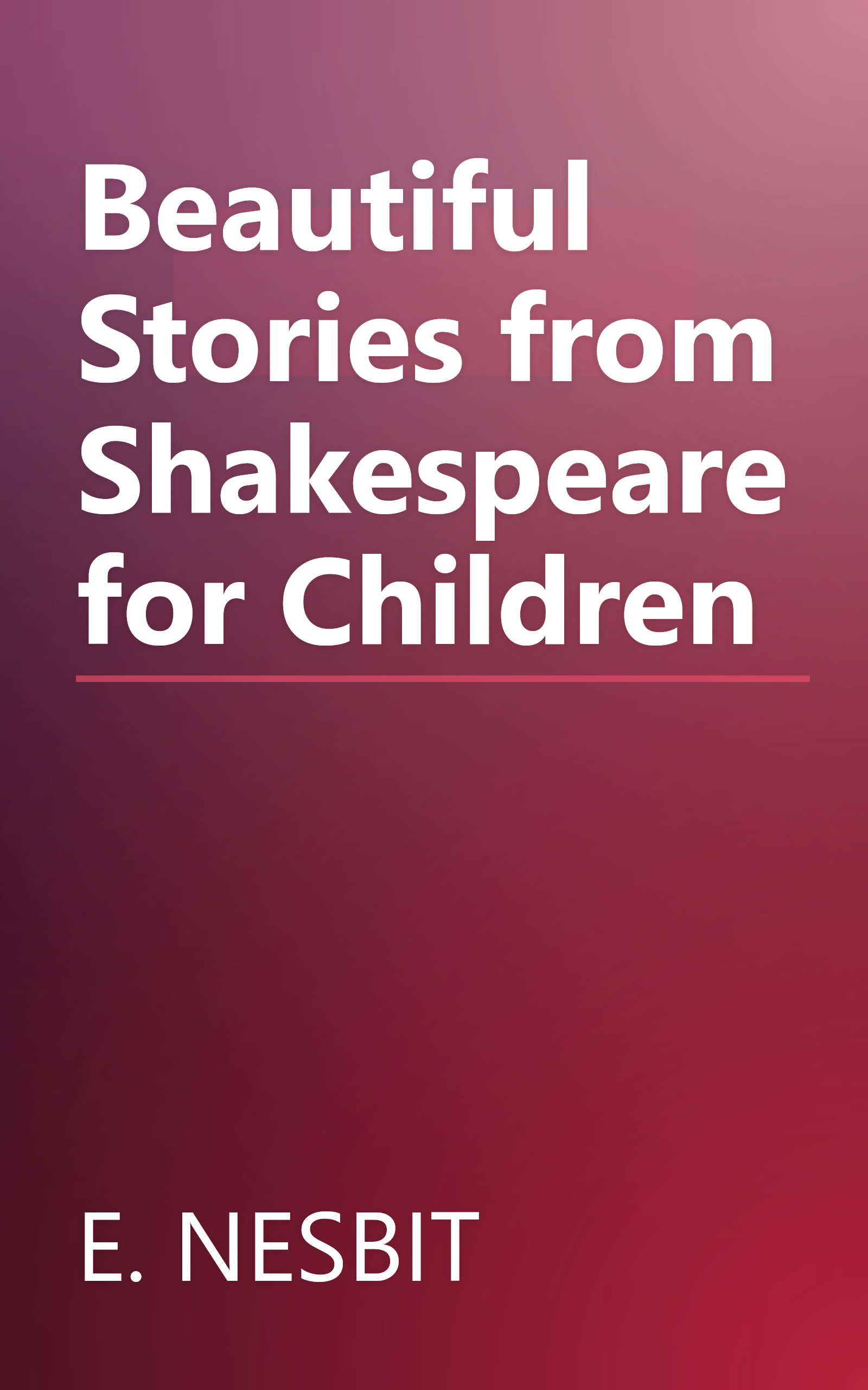 Beautiful Stories from Shakespeare for Children book cover