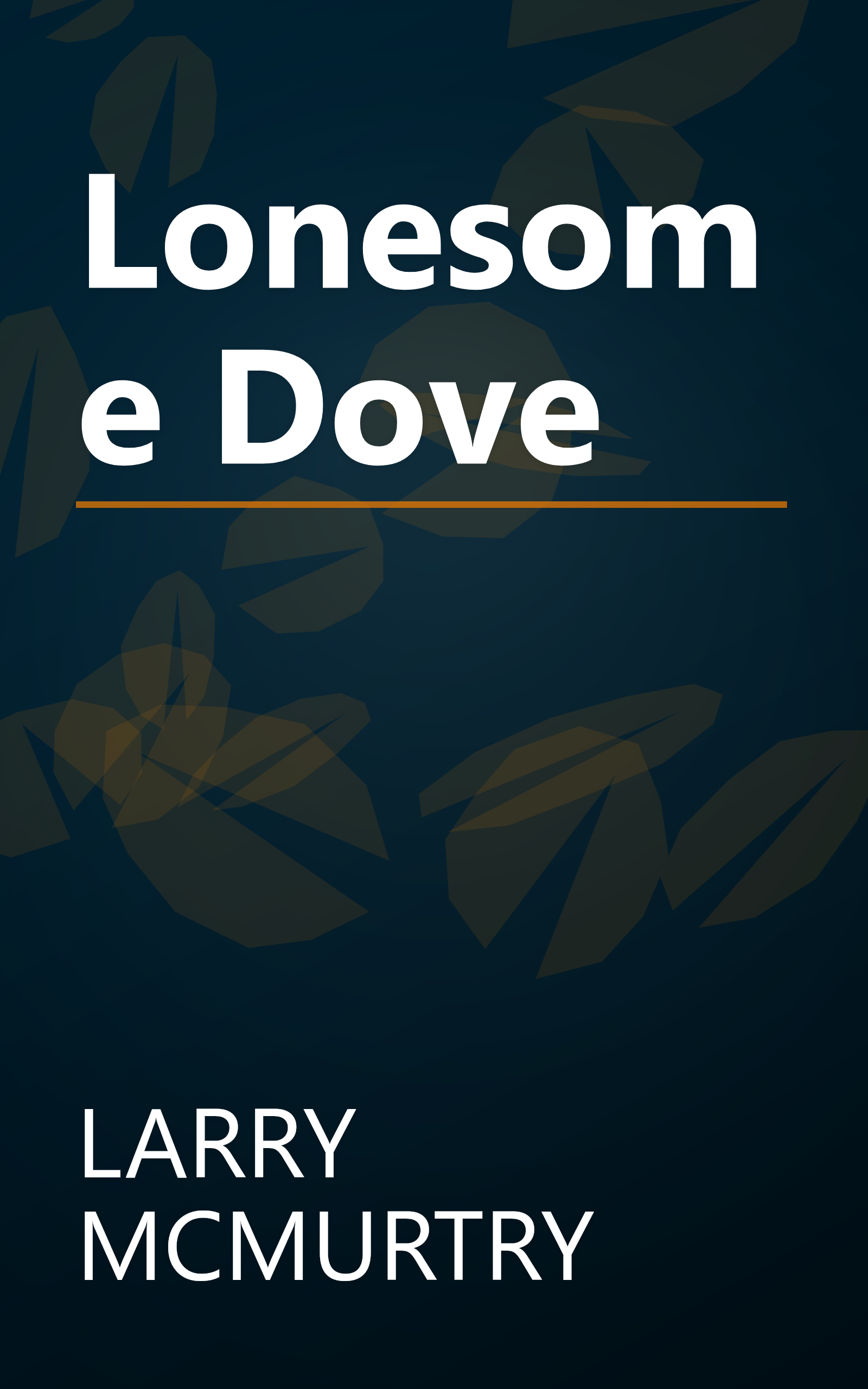 Lonesome Dove book cover