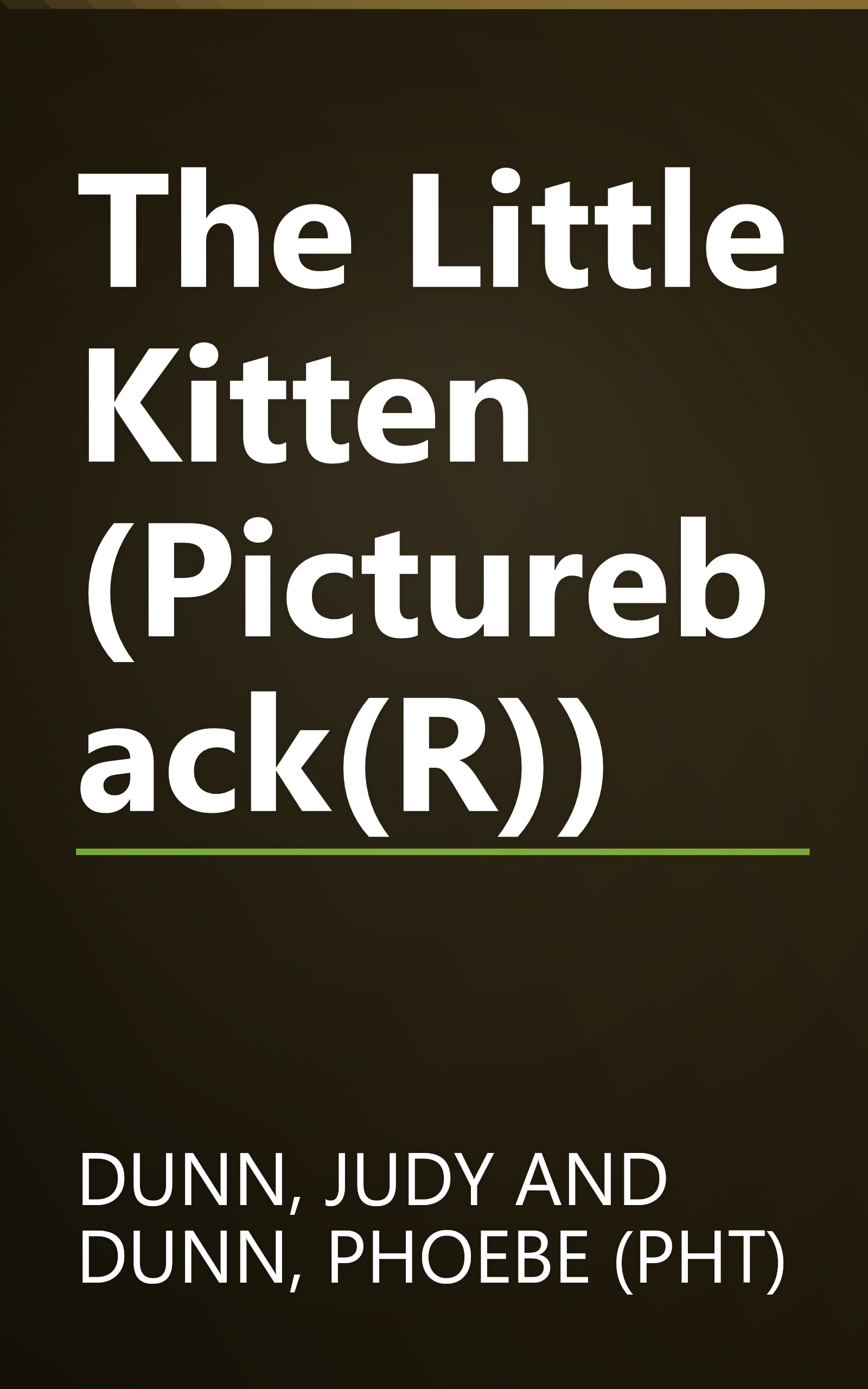 The Little Kitten (Pictureback(R)) book cover