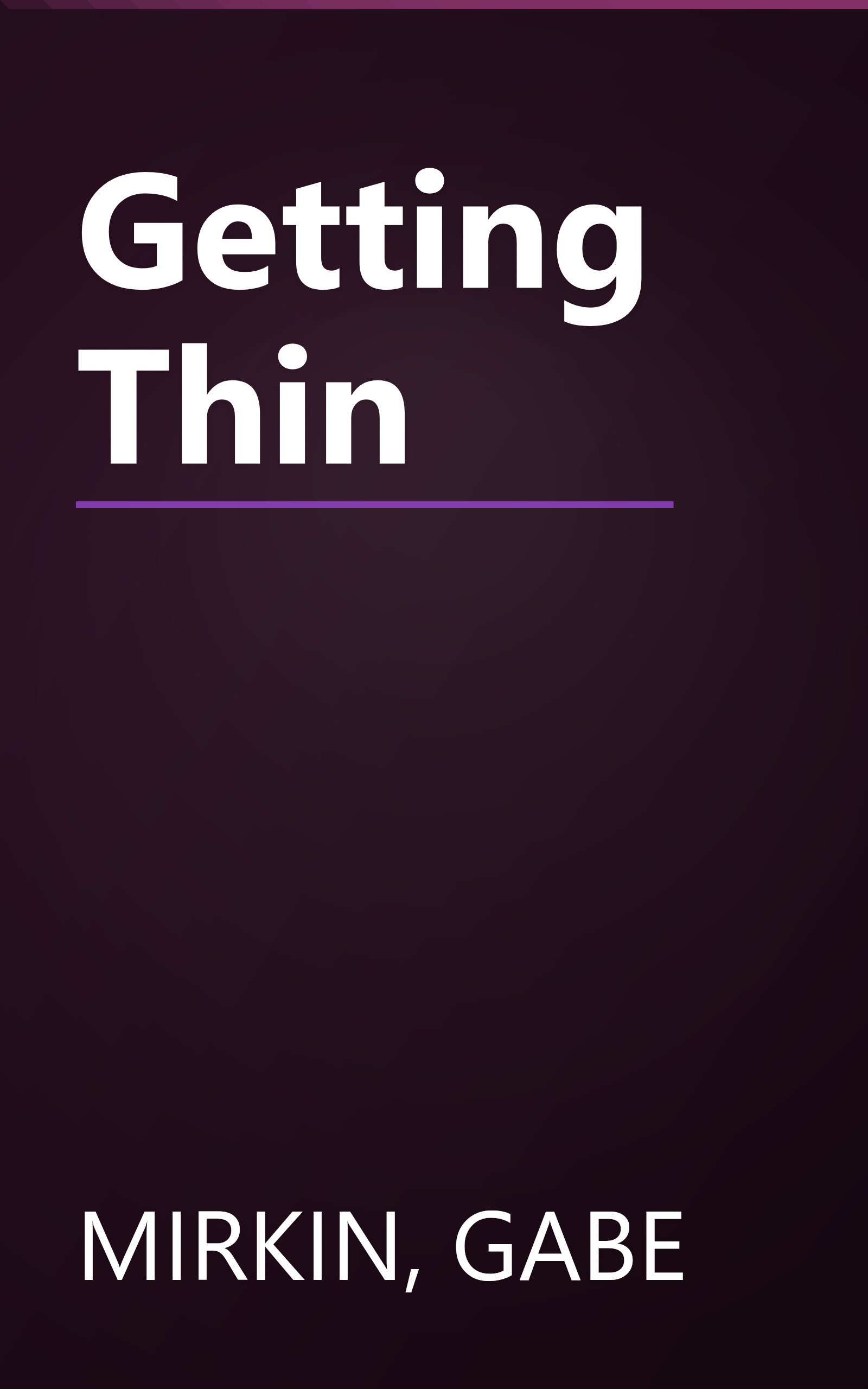 Getting Thin book cover