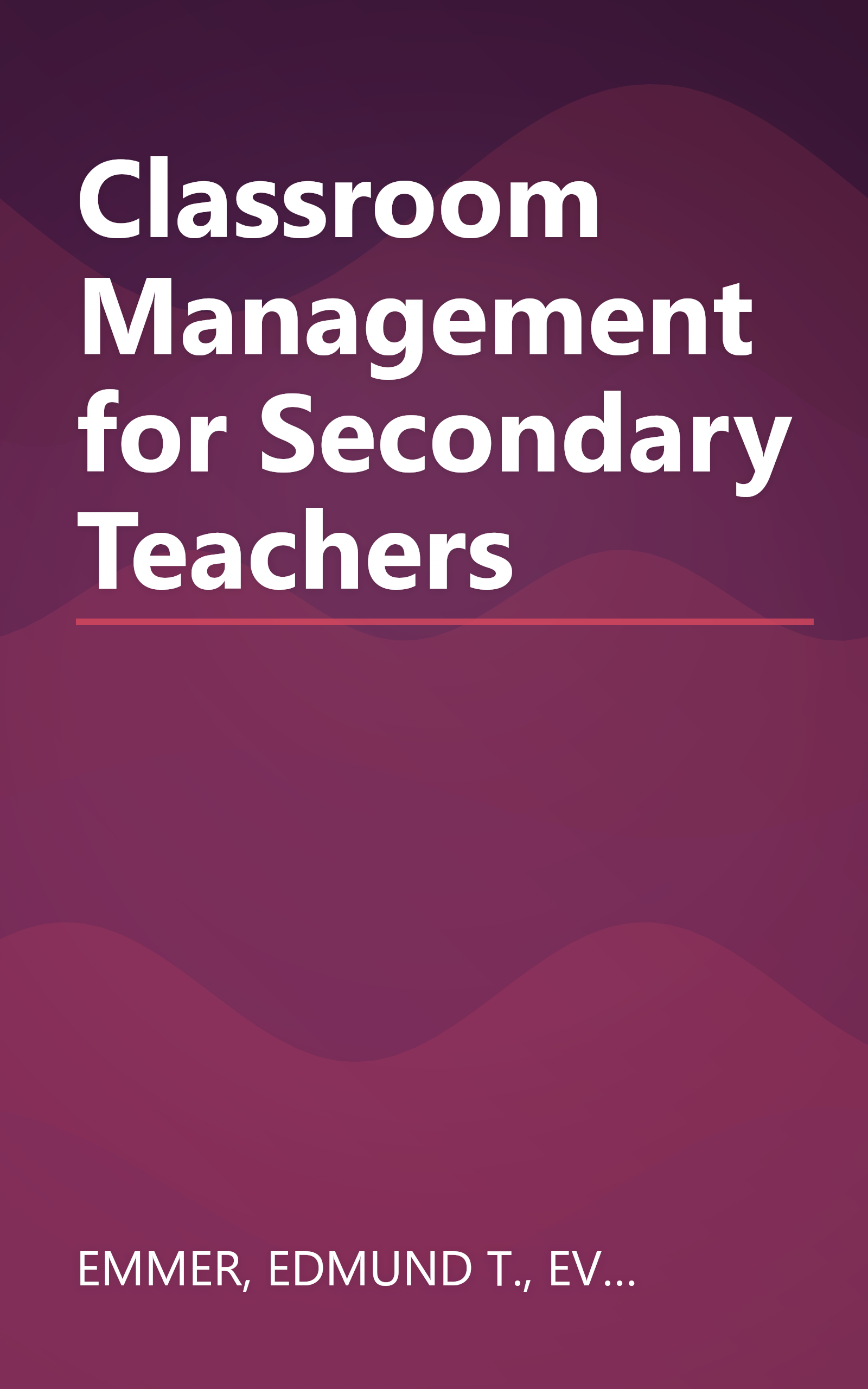 Classroom Management for Secondary Teachers book cover