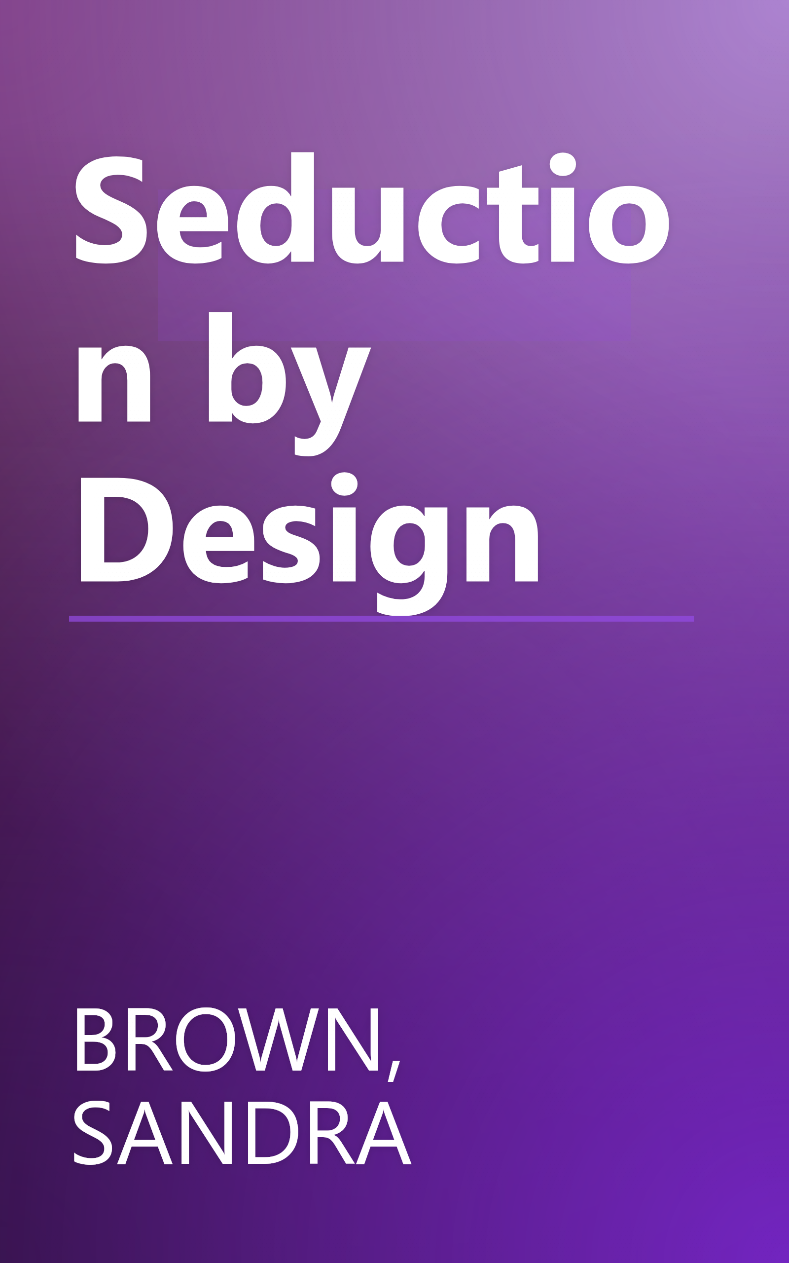Seduction by Design book cover