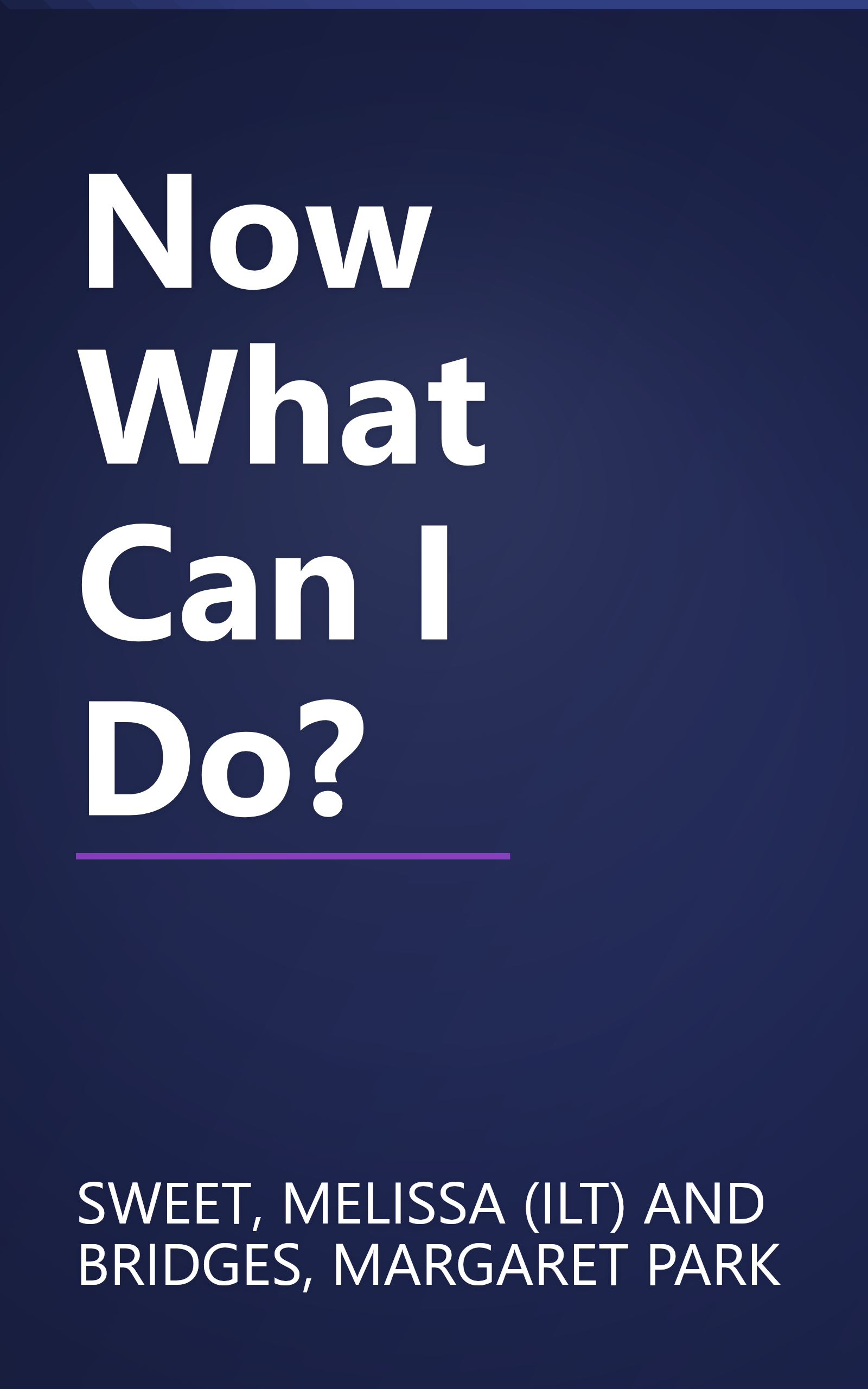 Now What Can I Do? book cover