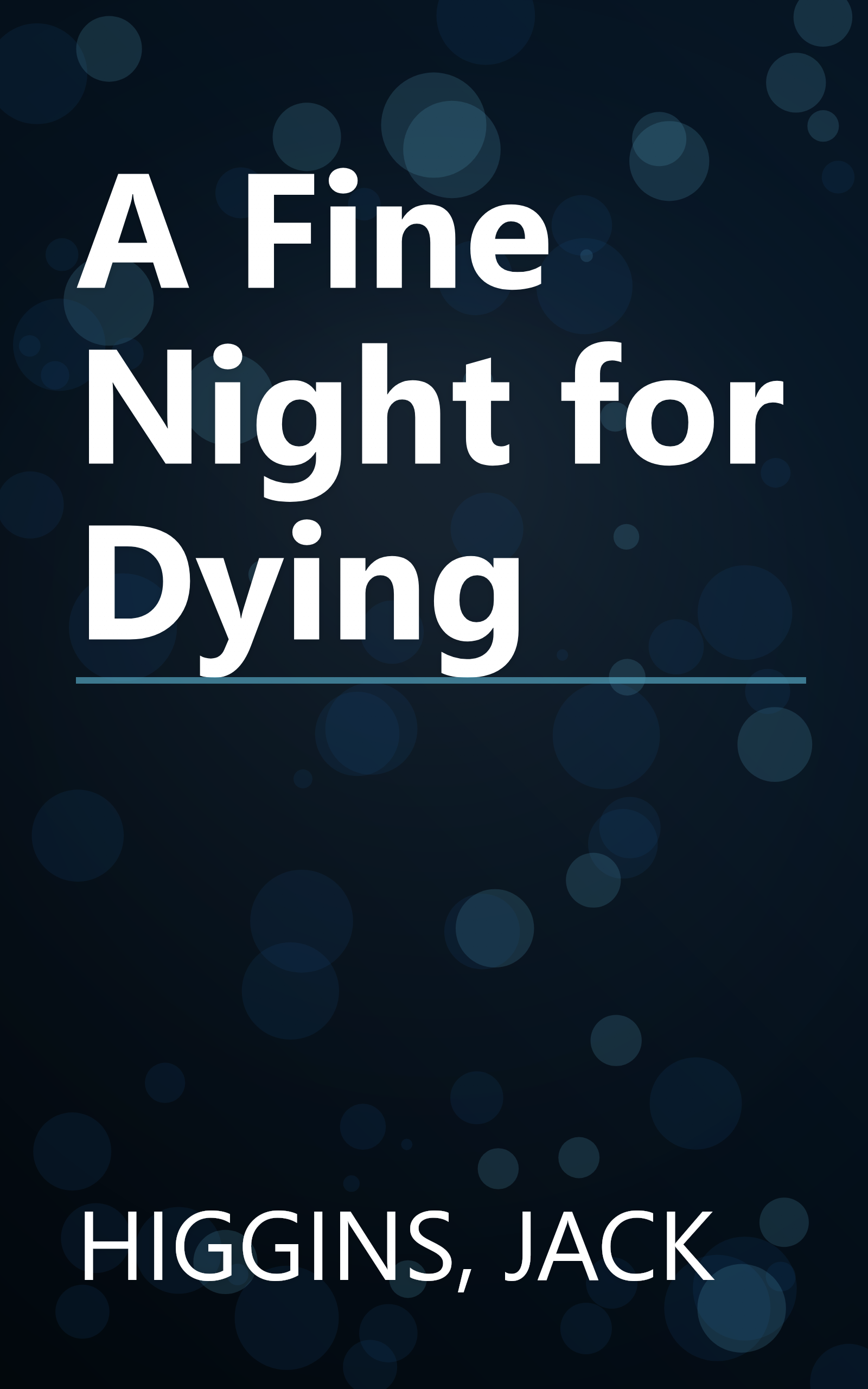 A Fine Night for Dying book cover