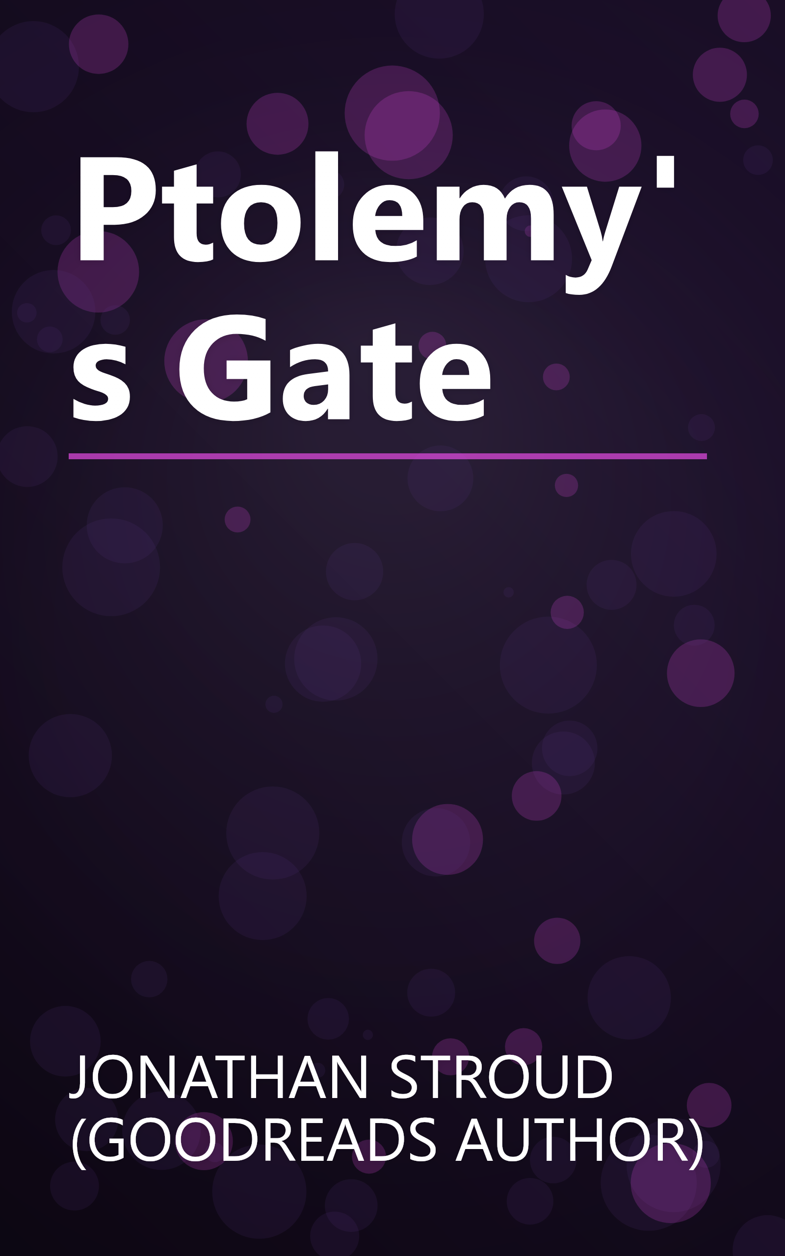 Ptolemy's Gate book cover