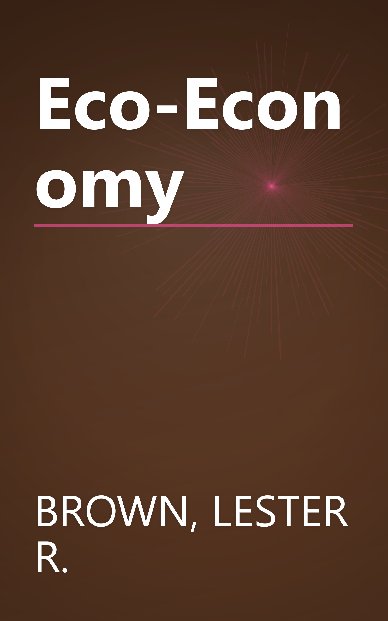 Eco-Economy book cover