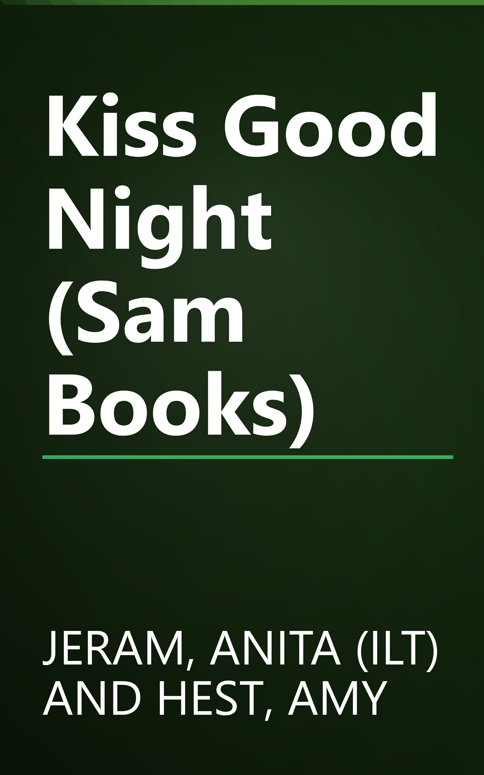 Kiss Good Night (Sam Books) book cover