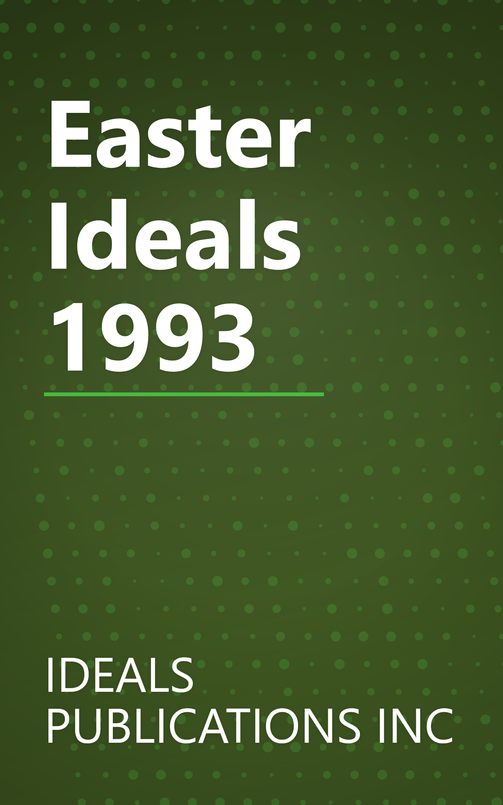 Easter Ideals 1993 book cover
