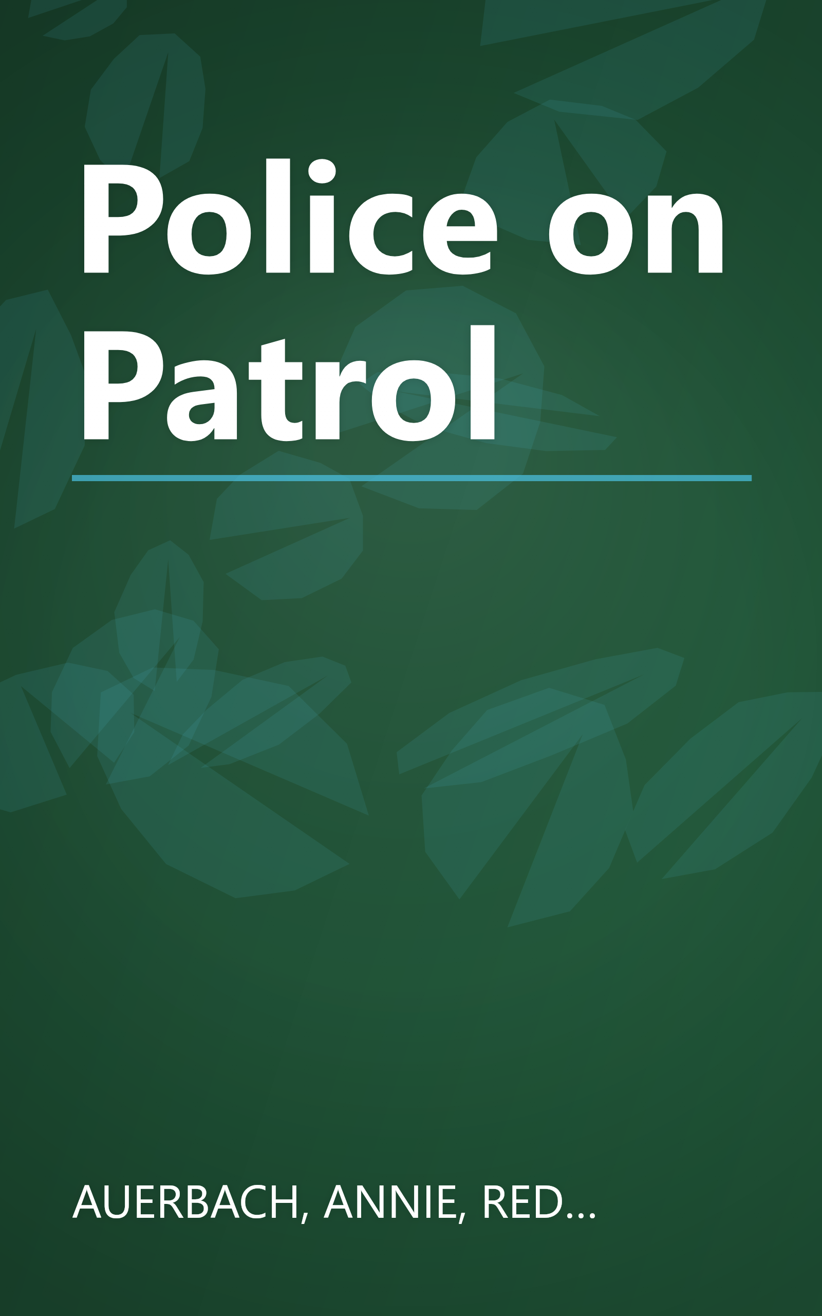 Police on Patrol book cover