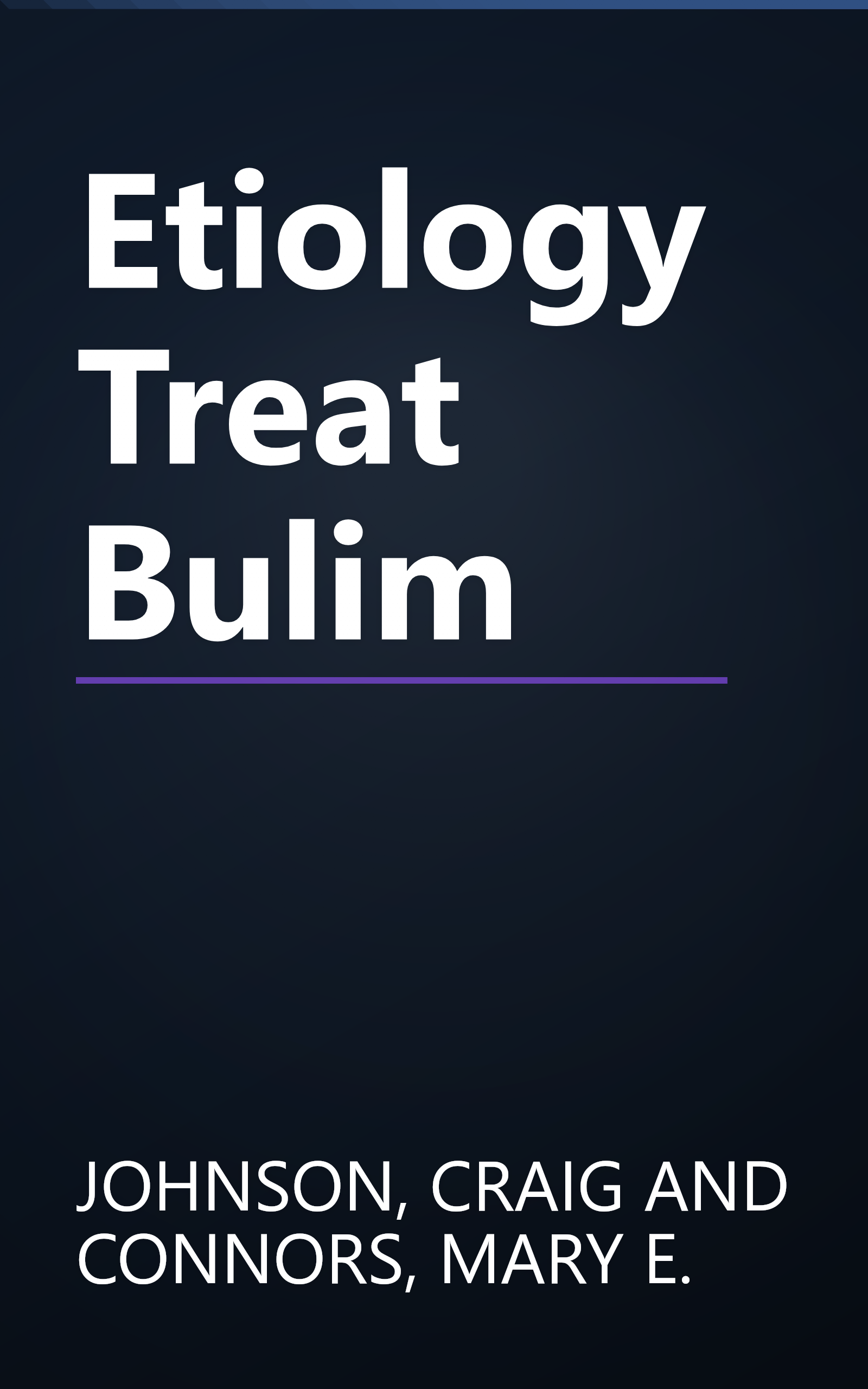 Etiology Treat Bulim book cover