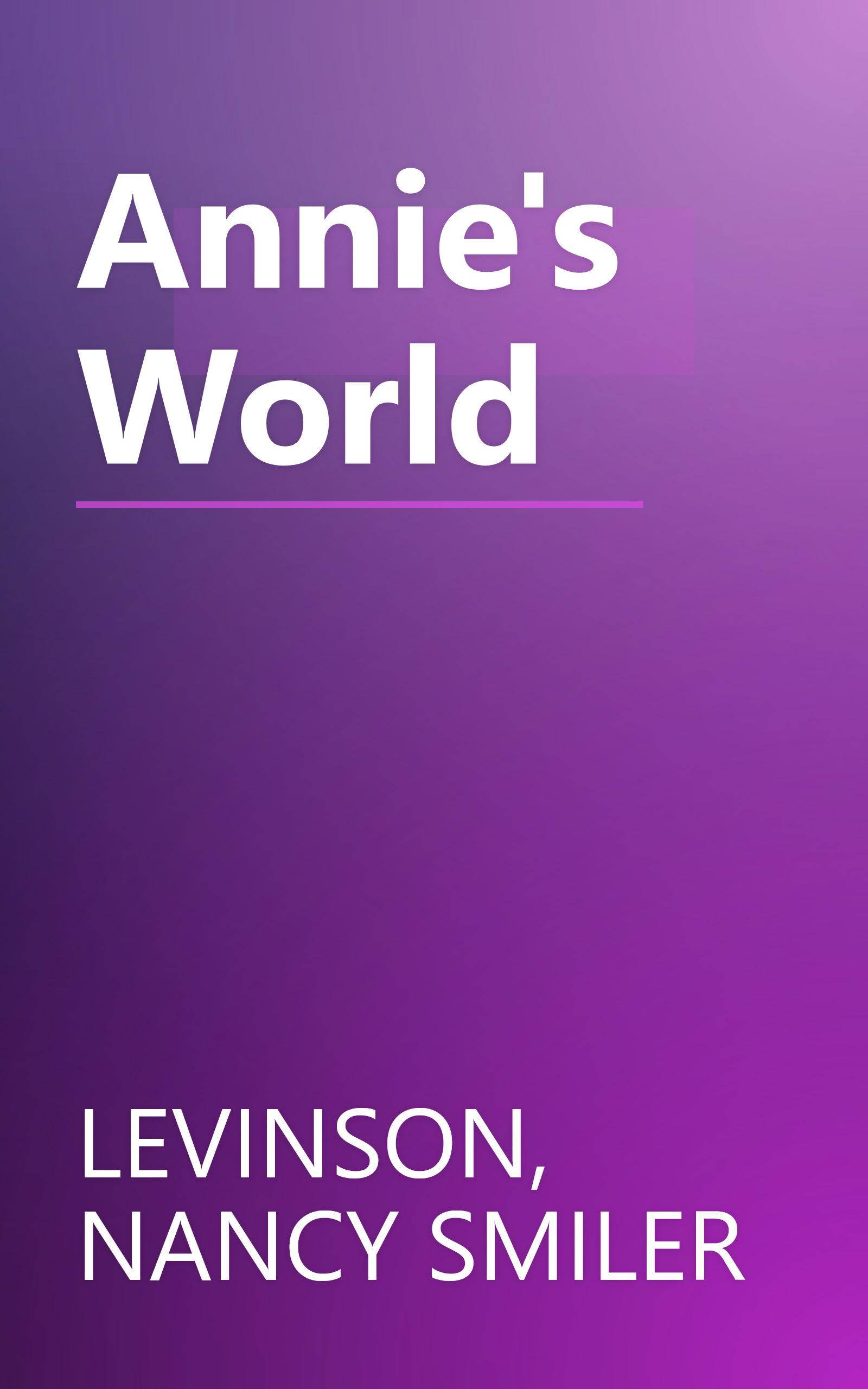 Annie's World book cover