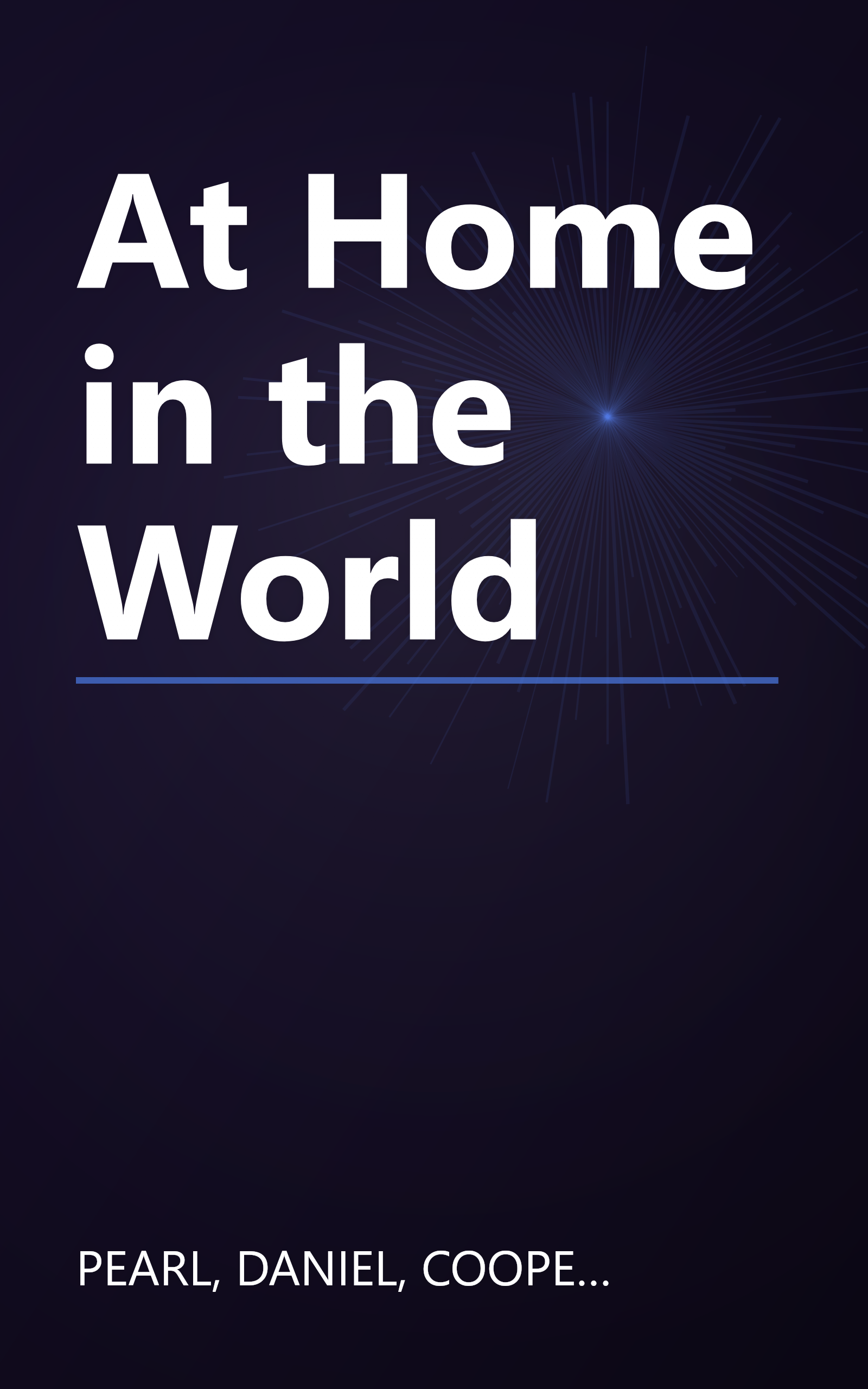 At Home in the World book cover