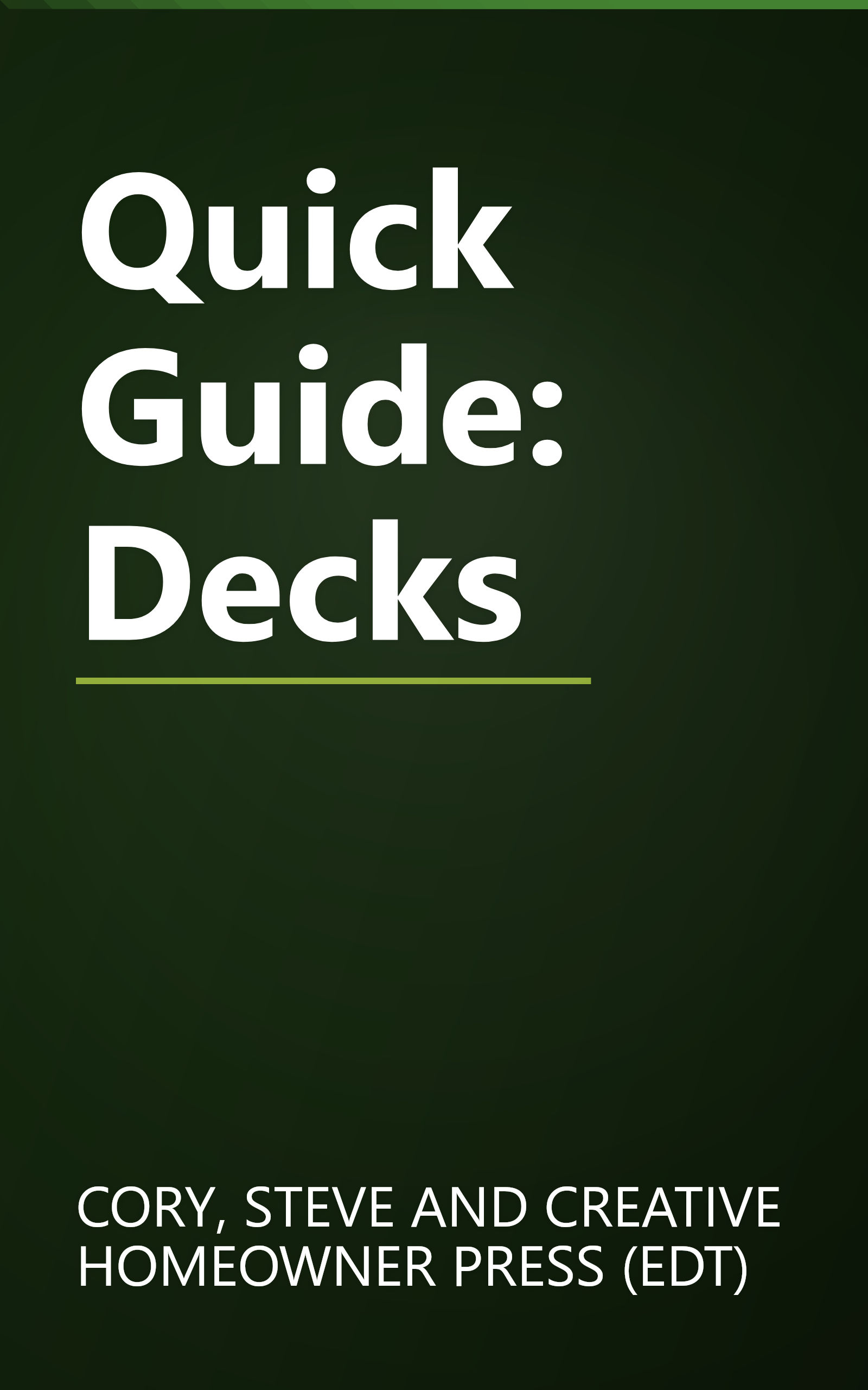 Quick Guide: Decks book cover