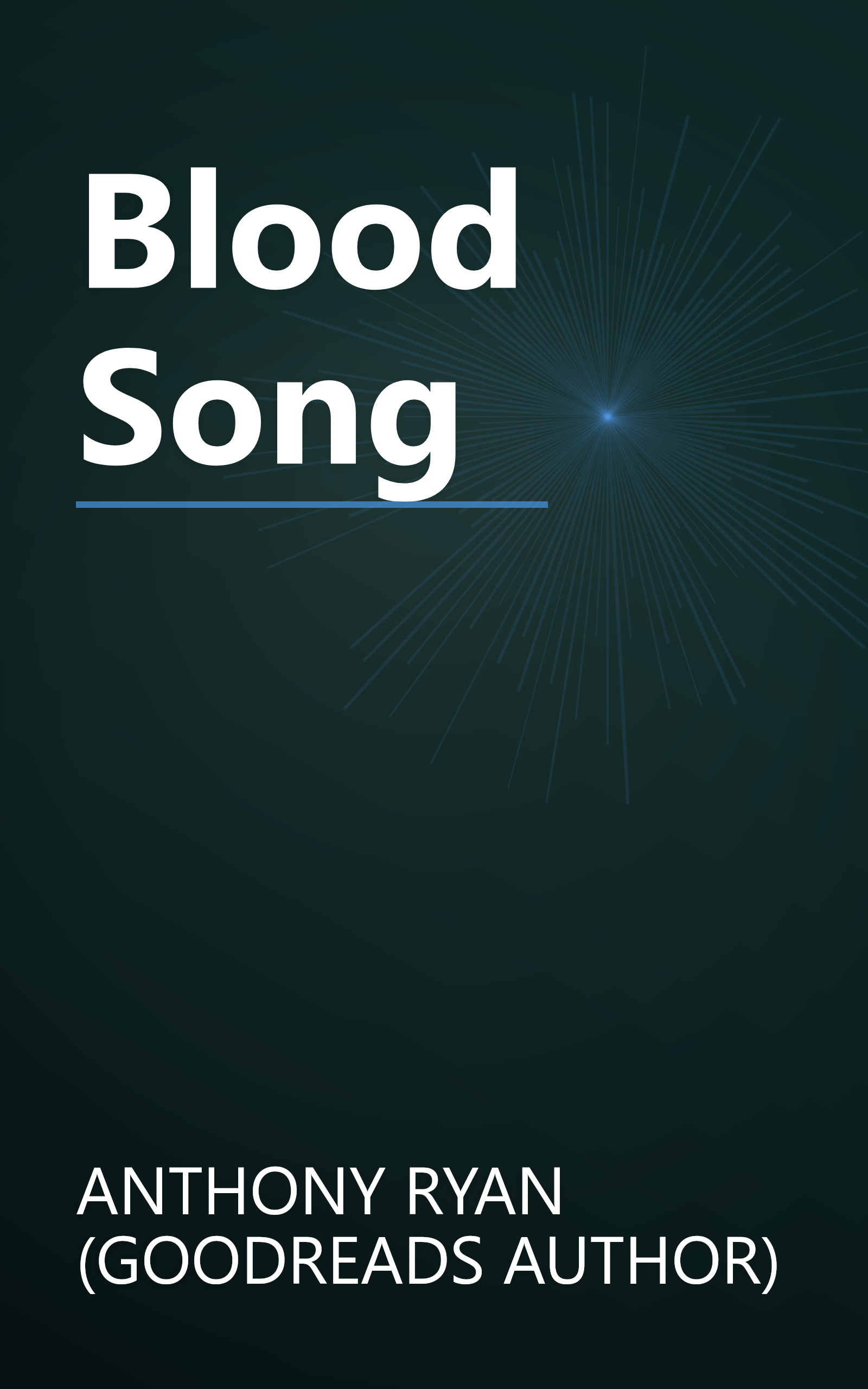 Blood Song book cover