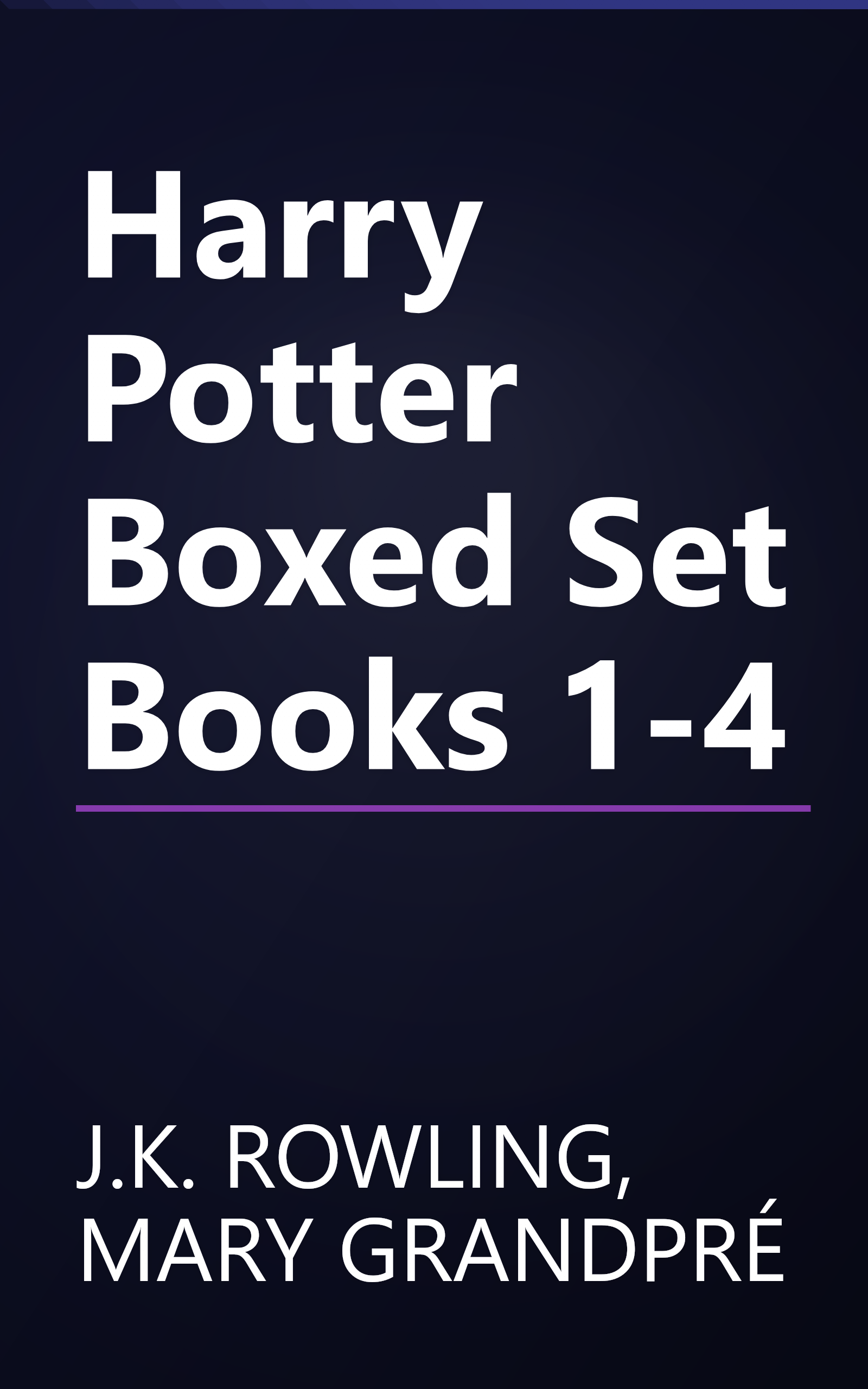 Harry Potter Boxed Set Books 1-4 book cover
