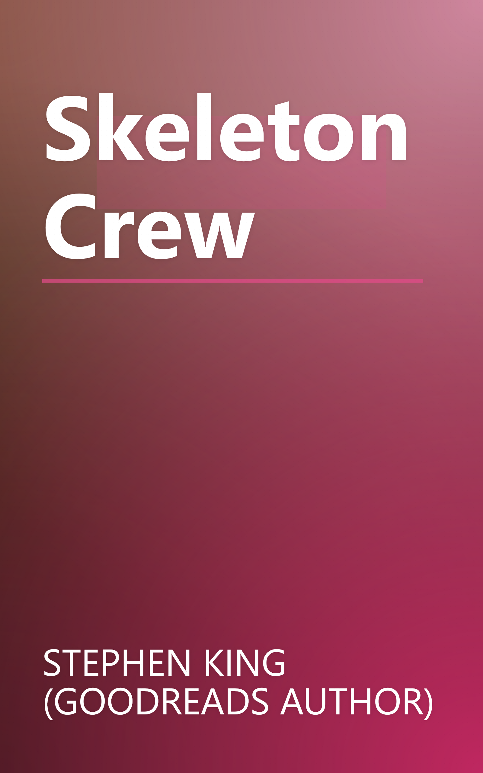Skeleton Crew book cover