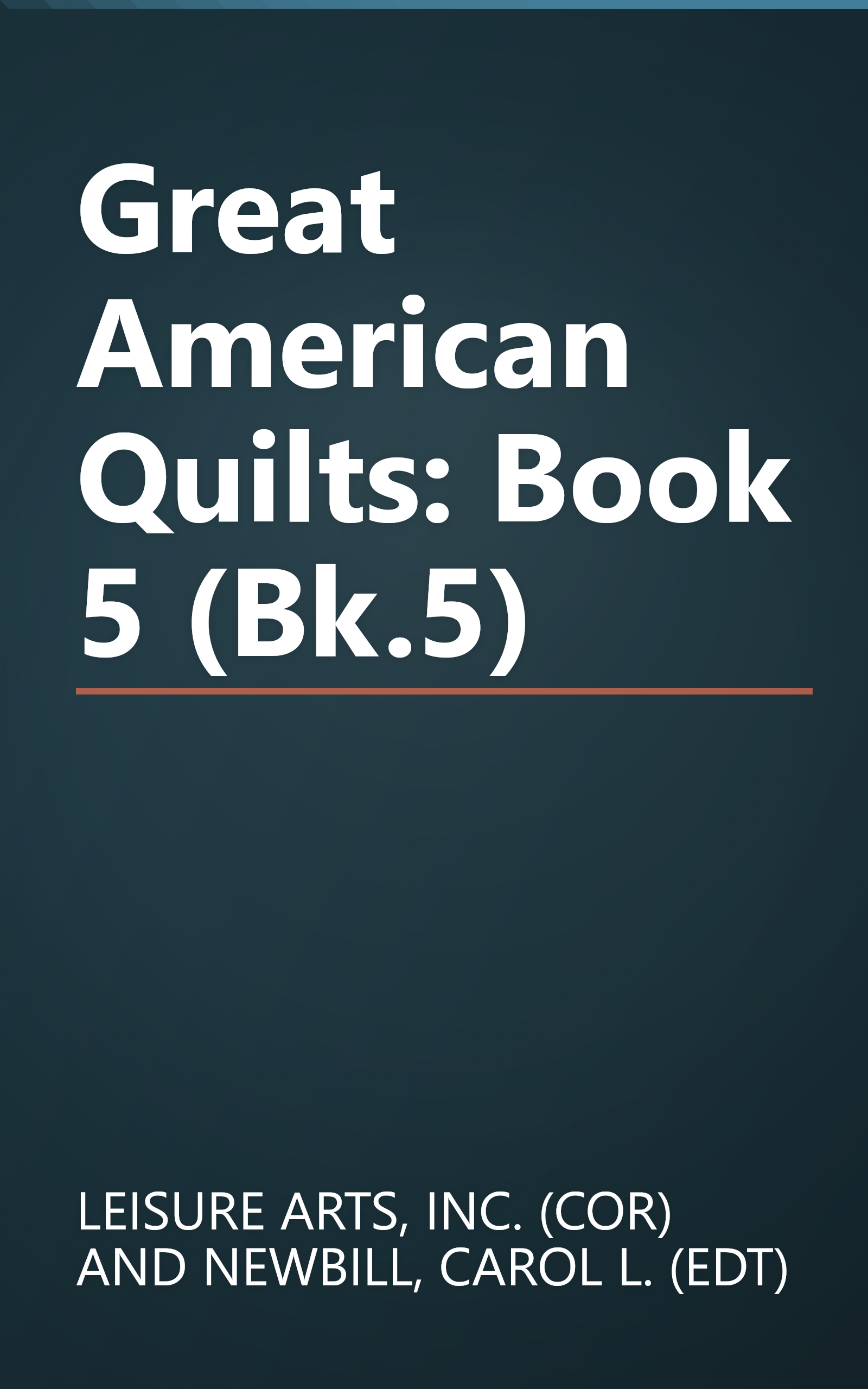 Great American Quilts: Book 5 (Bk.5) book cover