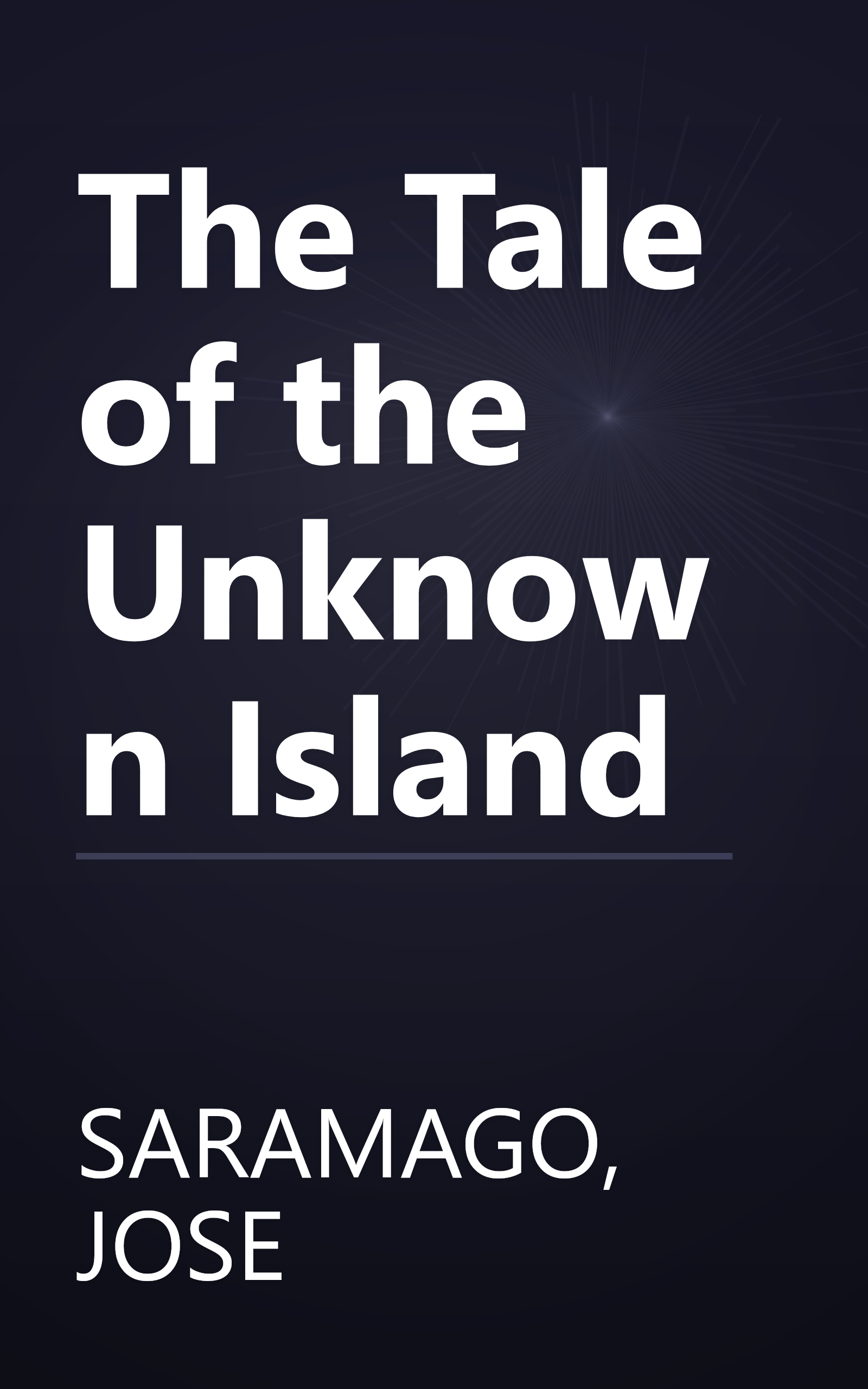 The Tale of the Unknown Island book cover