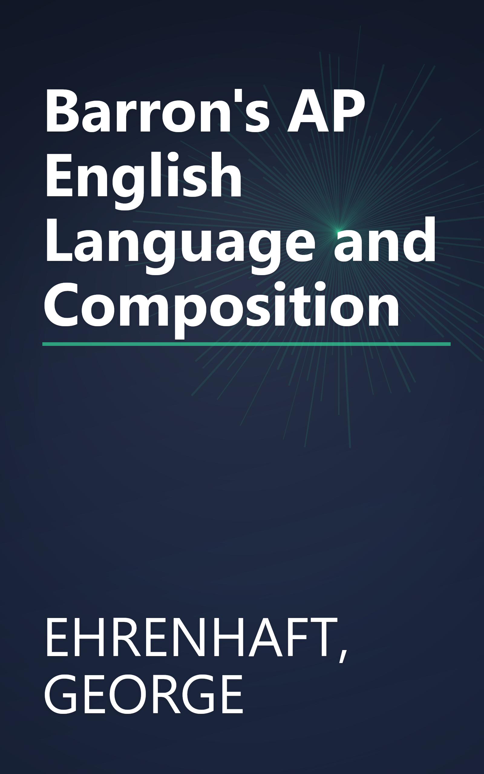 Barron's AP English Language and Composition book cover