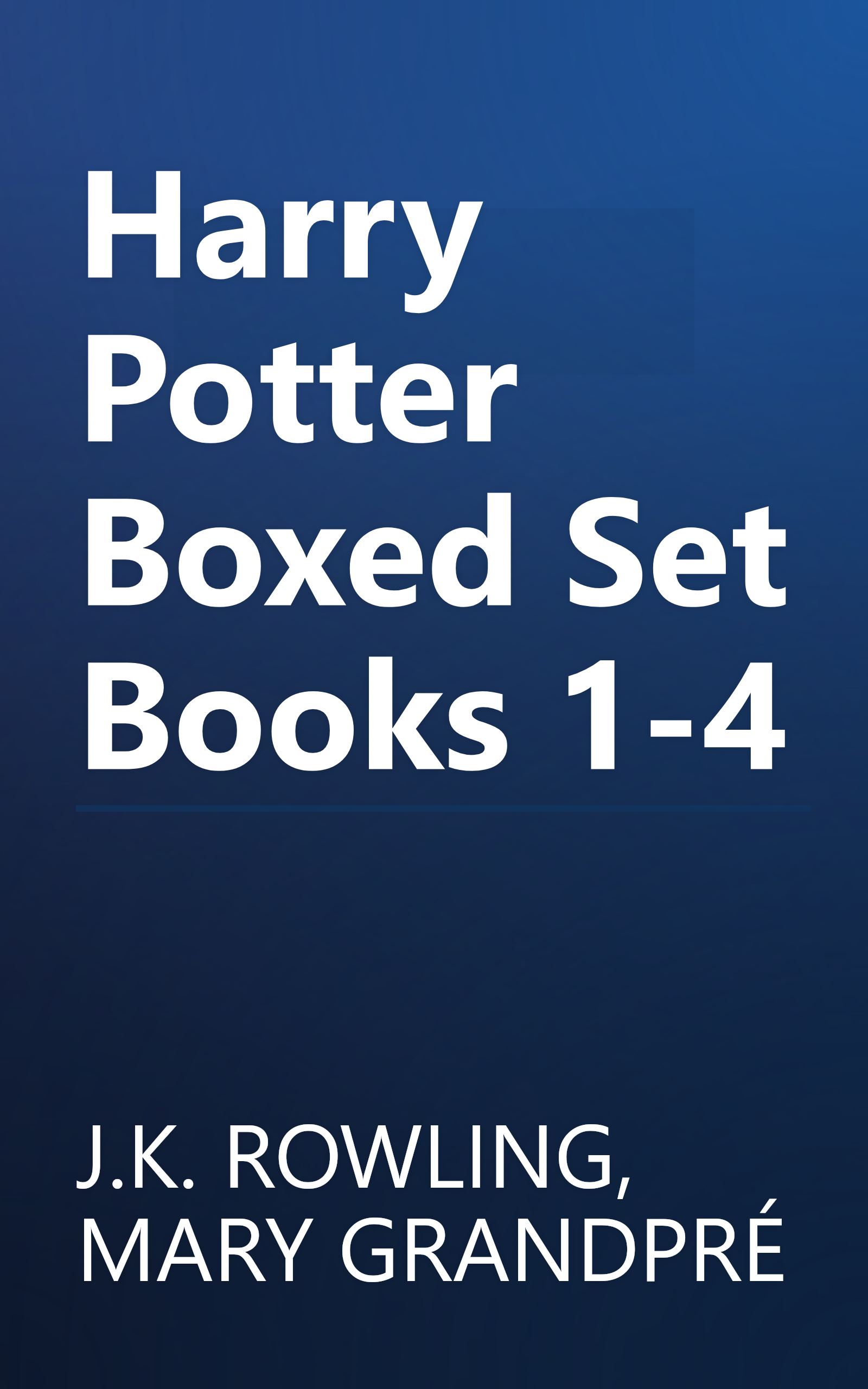 Harry Potter Boxed Set Books 1-4 book cover