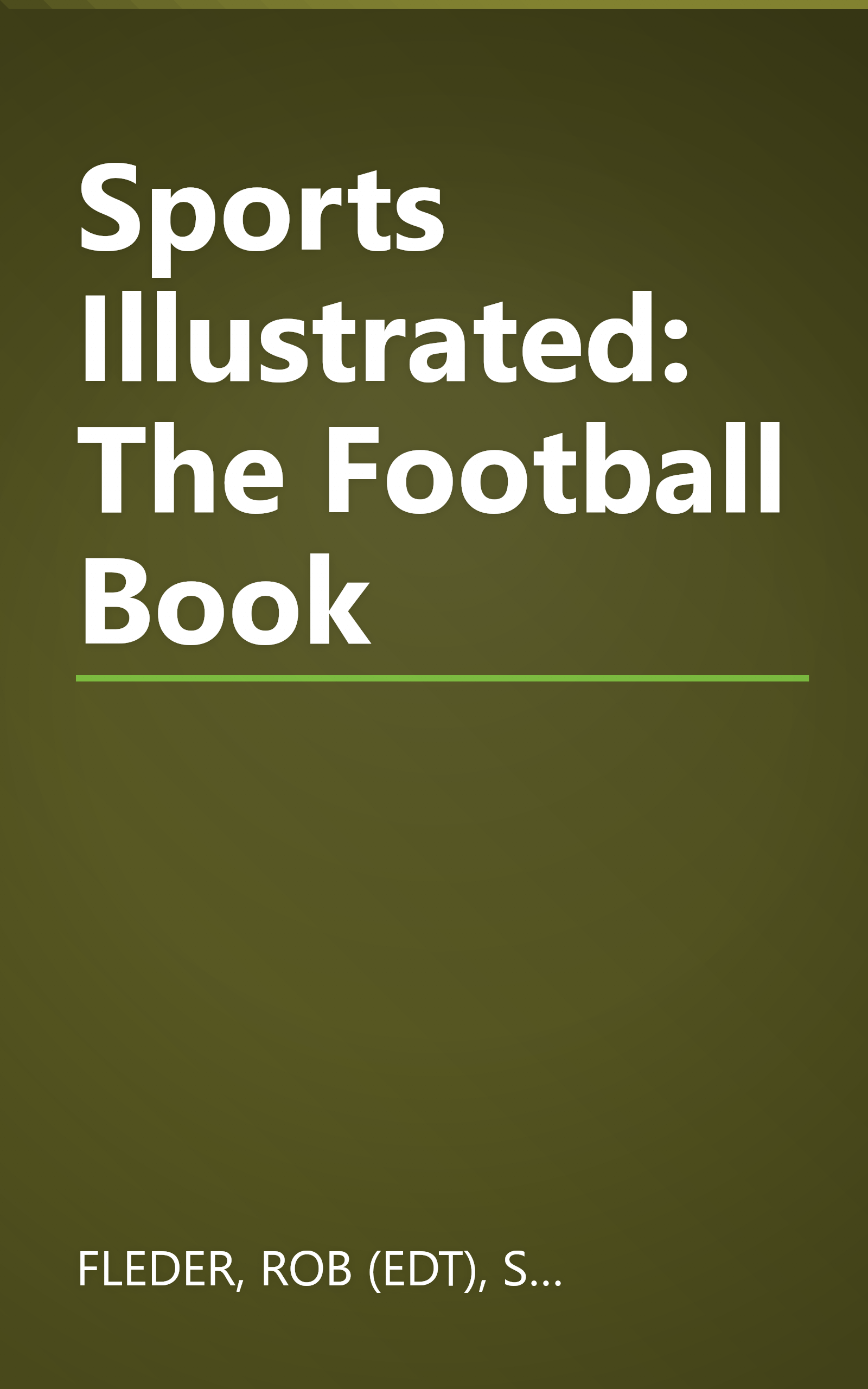 Sports Illustrated: The Football Book book cover