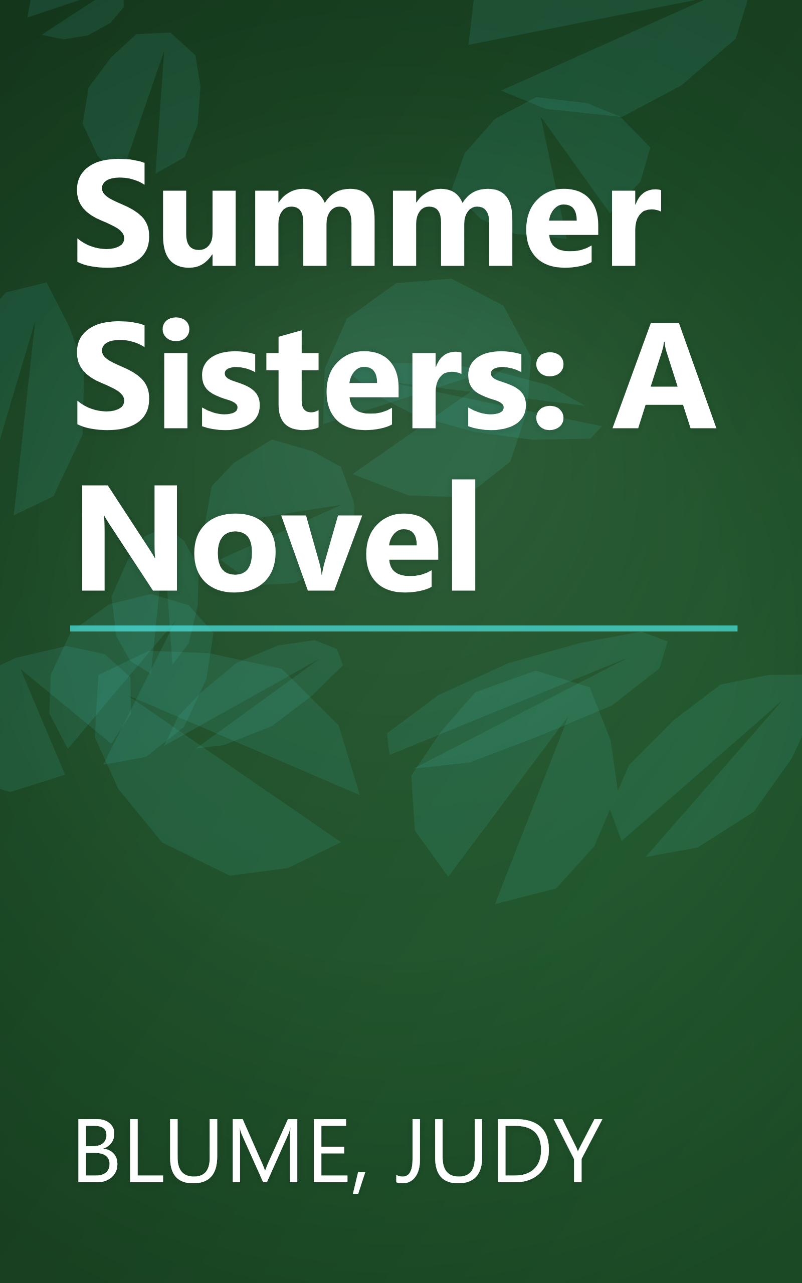 Summer Sisters: A Novel book cover