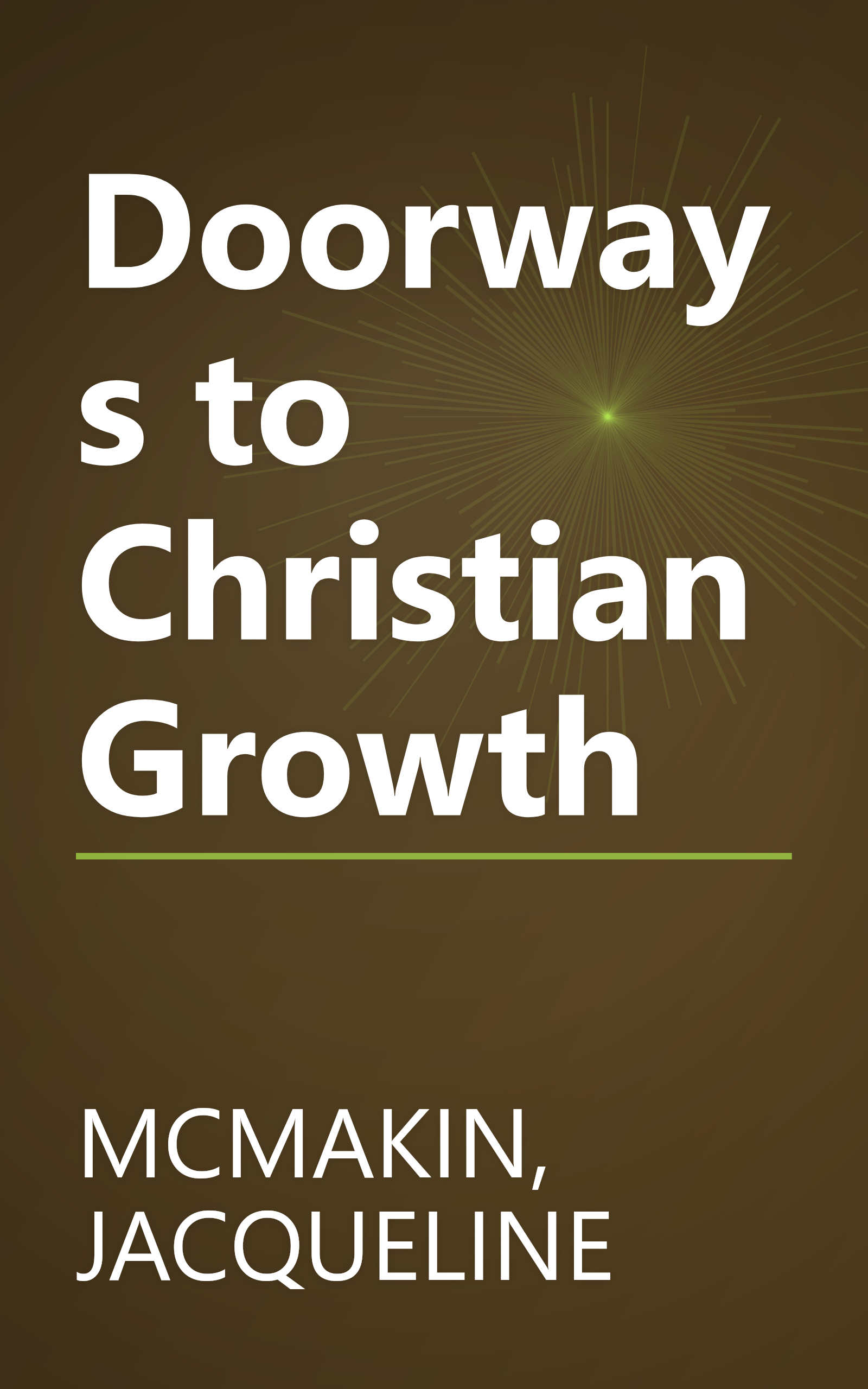 Doorways to Christian Growth book cover