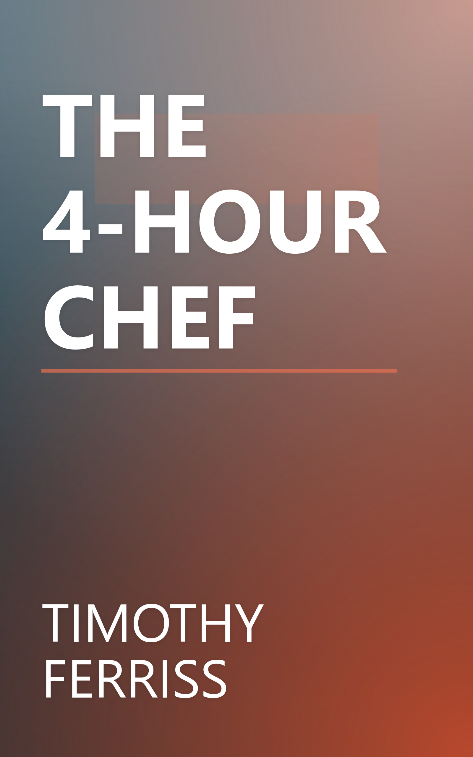 THE 4-HOUR CHEF book cover