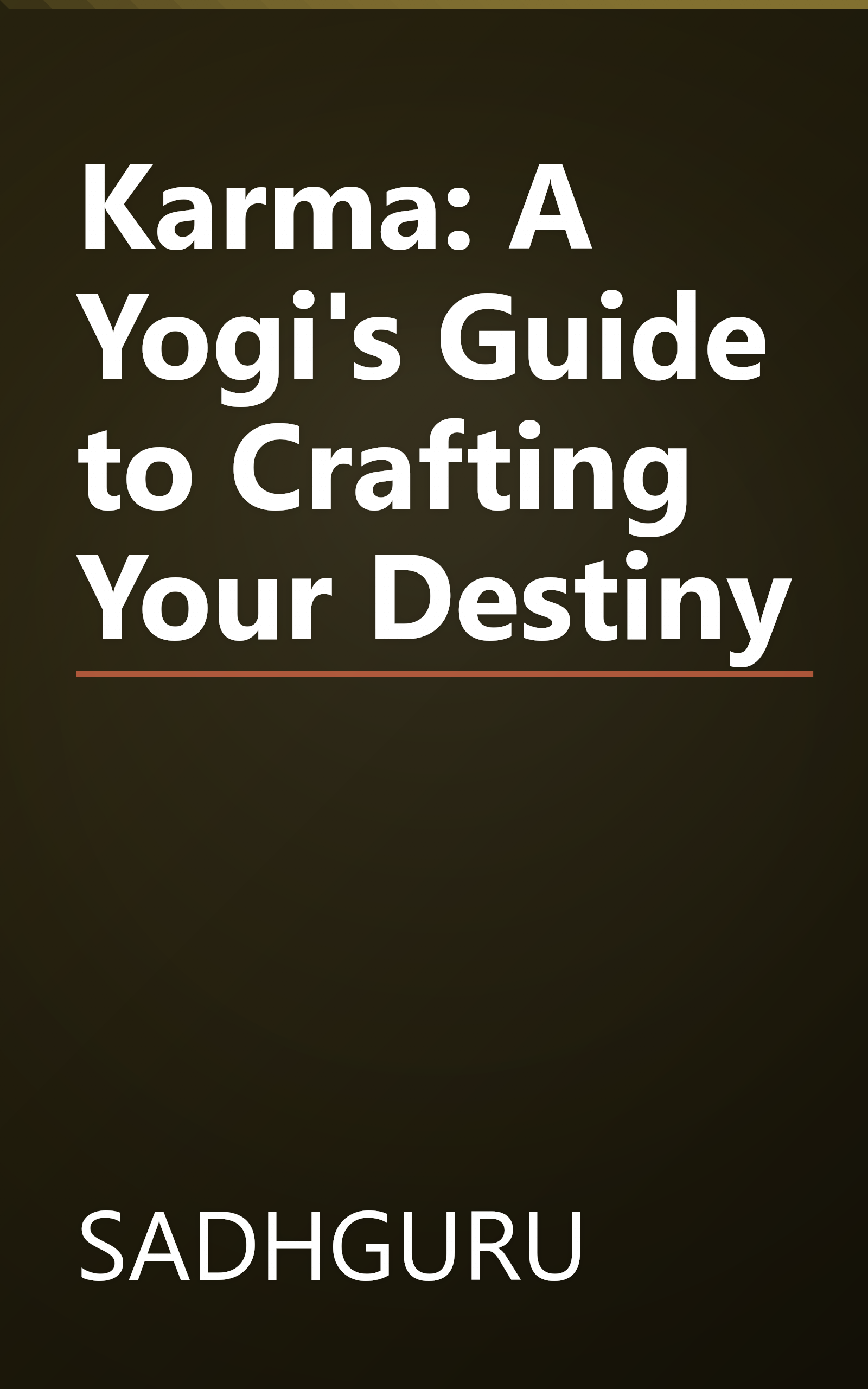 Karma: A Yogi's Guide to Crafting Your Destiny book cover