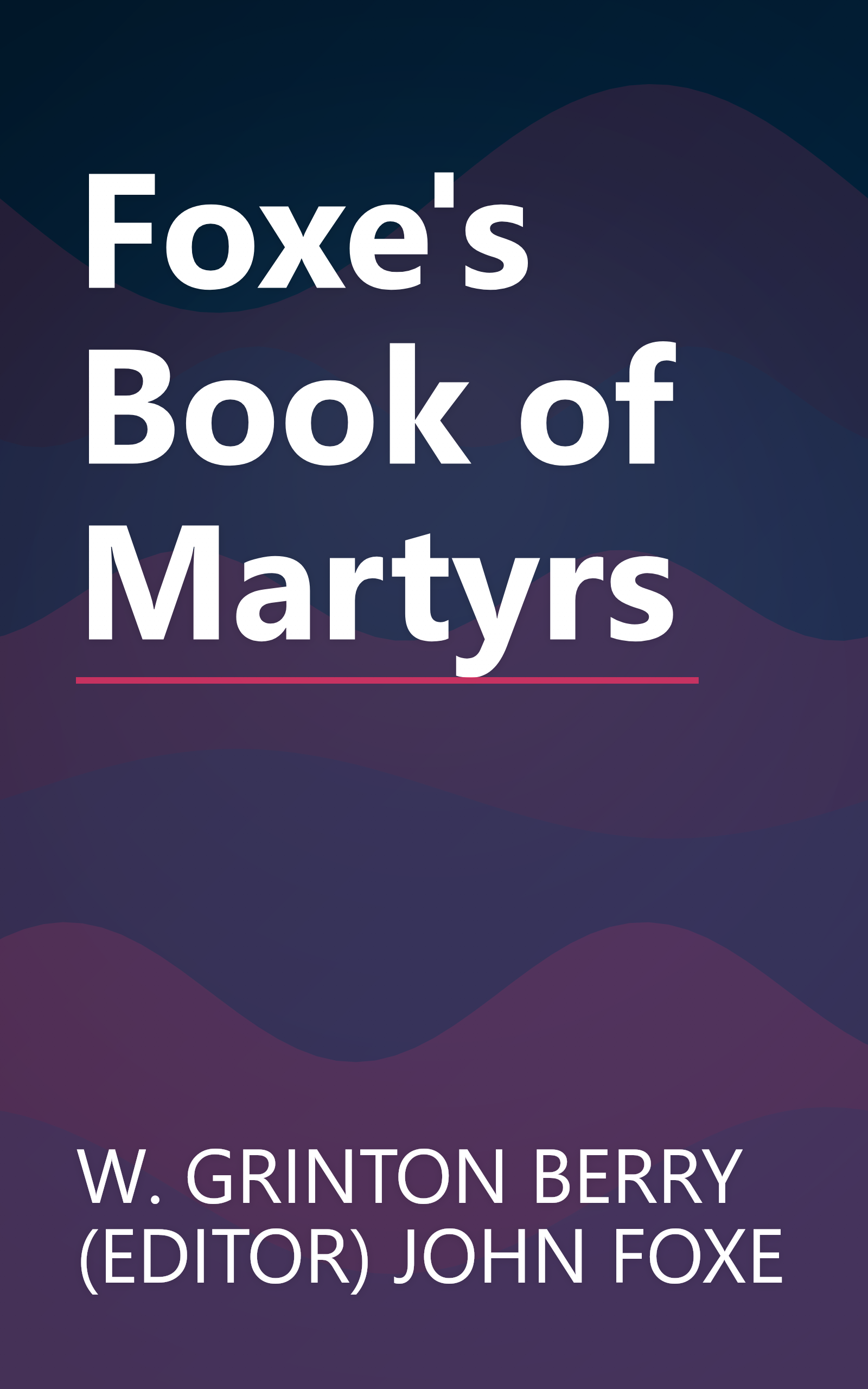 Foxe's Book of Martyrs book cover