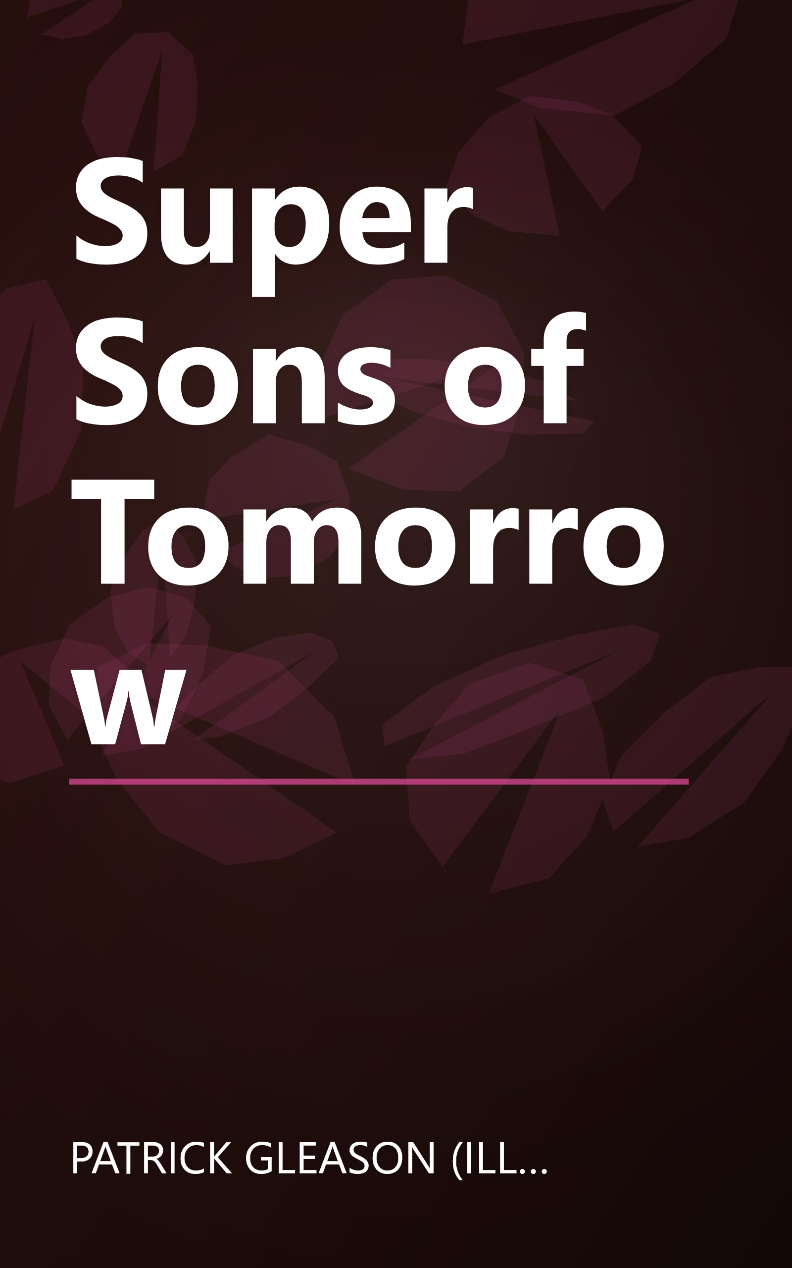 Super Sons of Tomorrow book cover