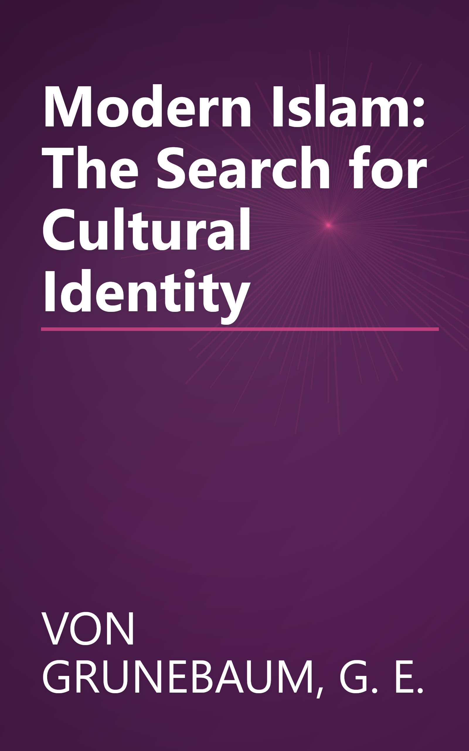 Modern Islam: The Search for Cultural Identity book cover