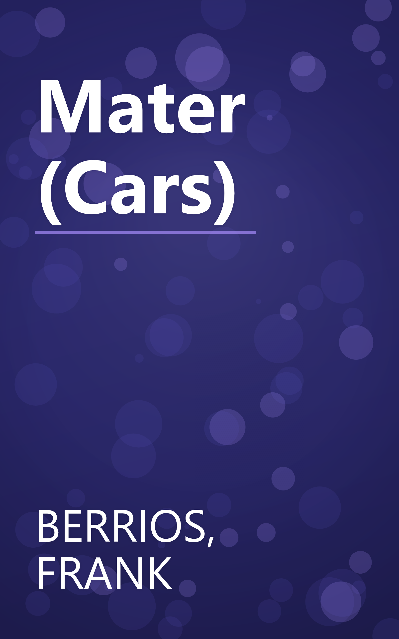 Mater (Cars) book cover