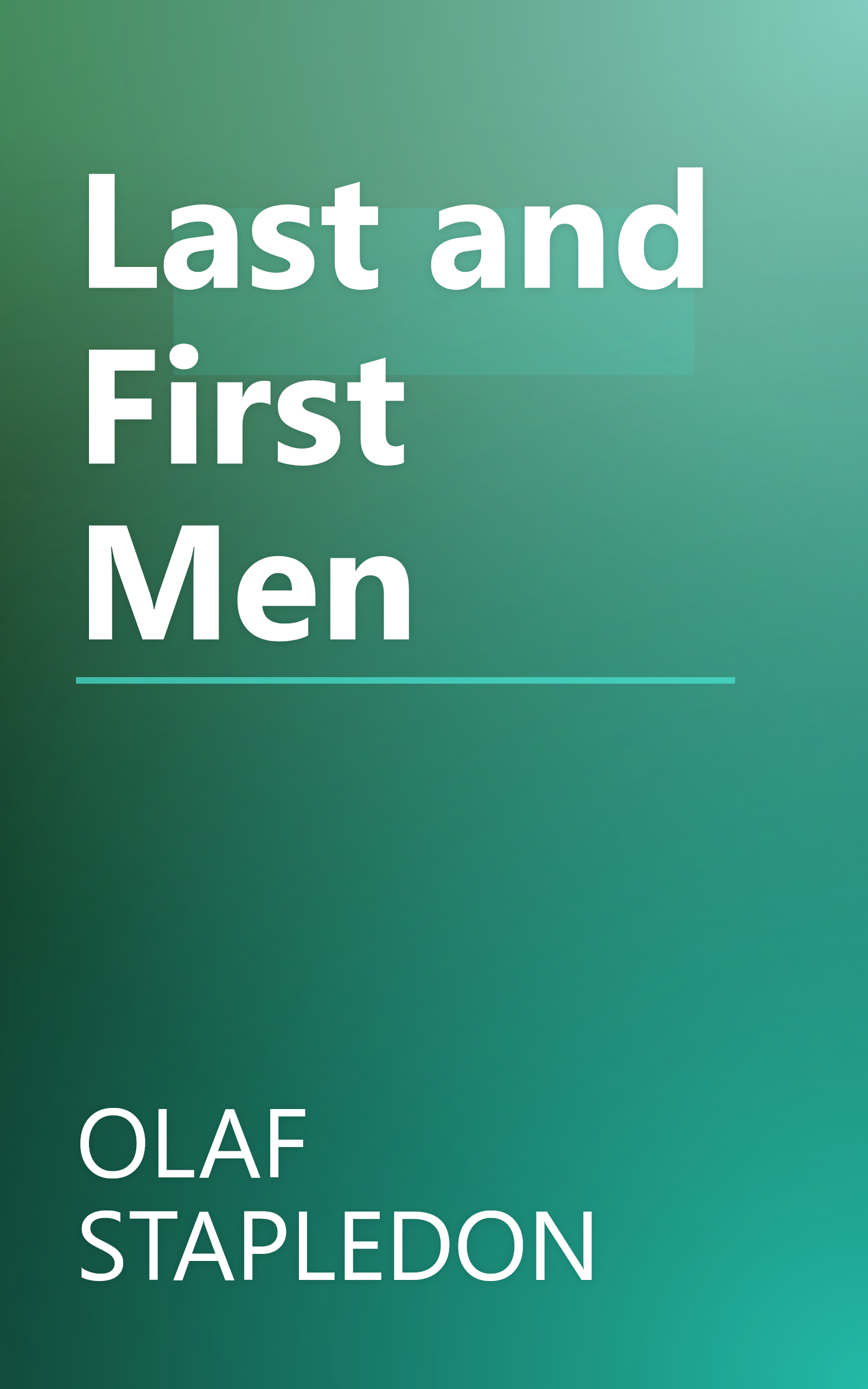 Last and First Men book cover