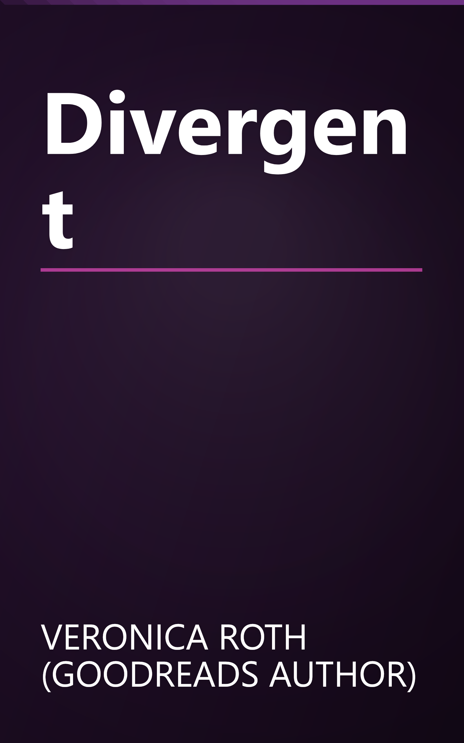 Divergent book cover