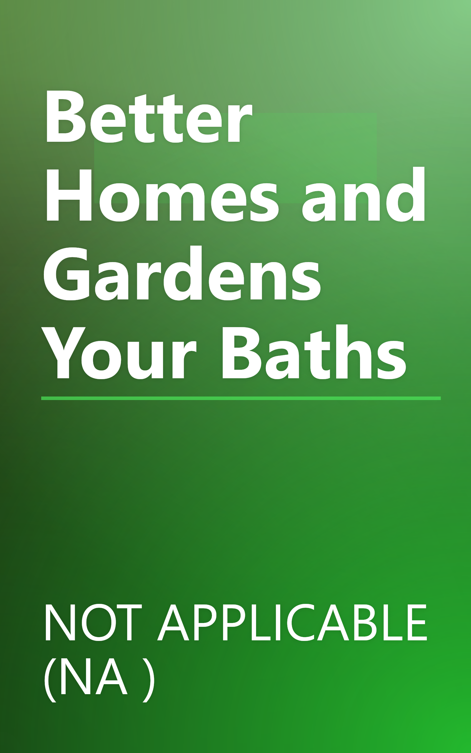 Better Homes and Gardens Your Baths book cover