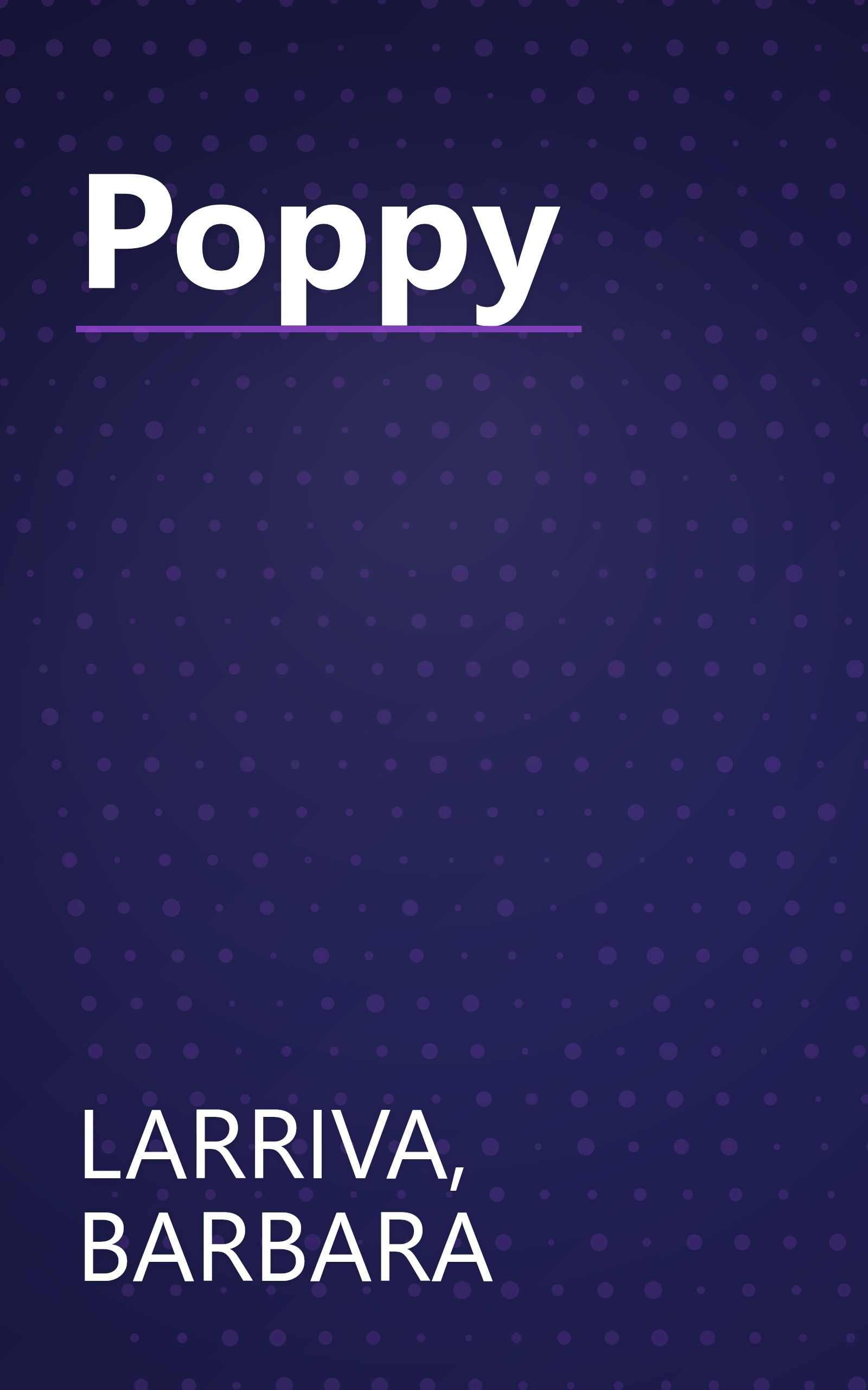 Poppy book cover