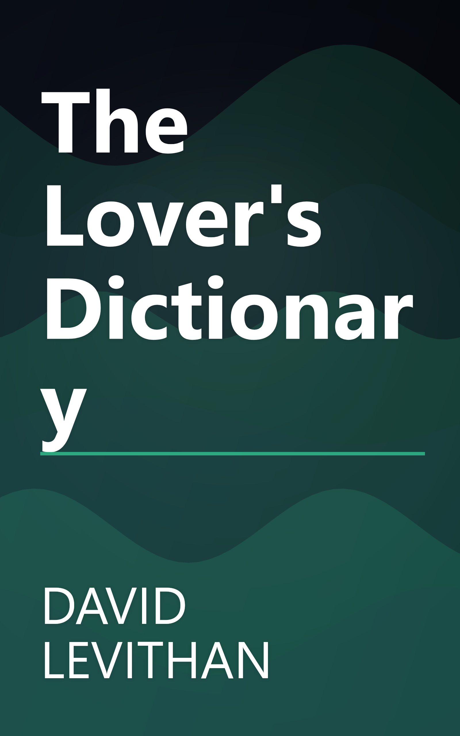 The Lover's Dictionary book cover