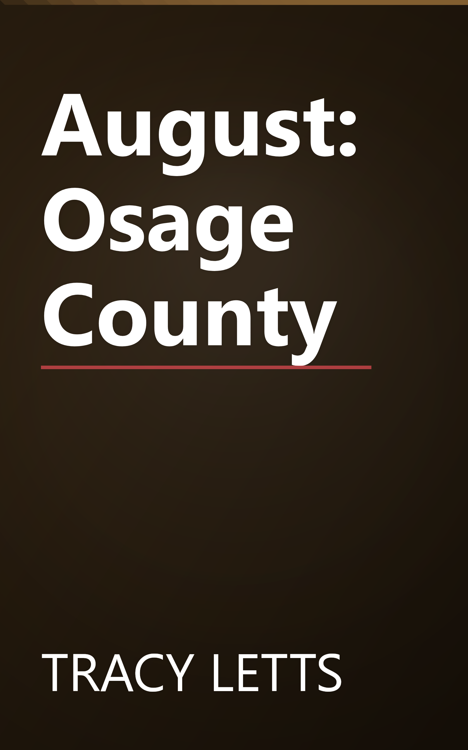 August: Osage County book cover