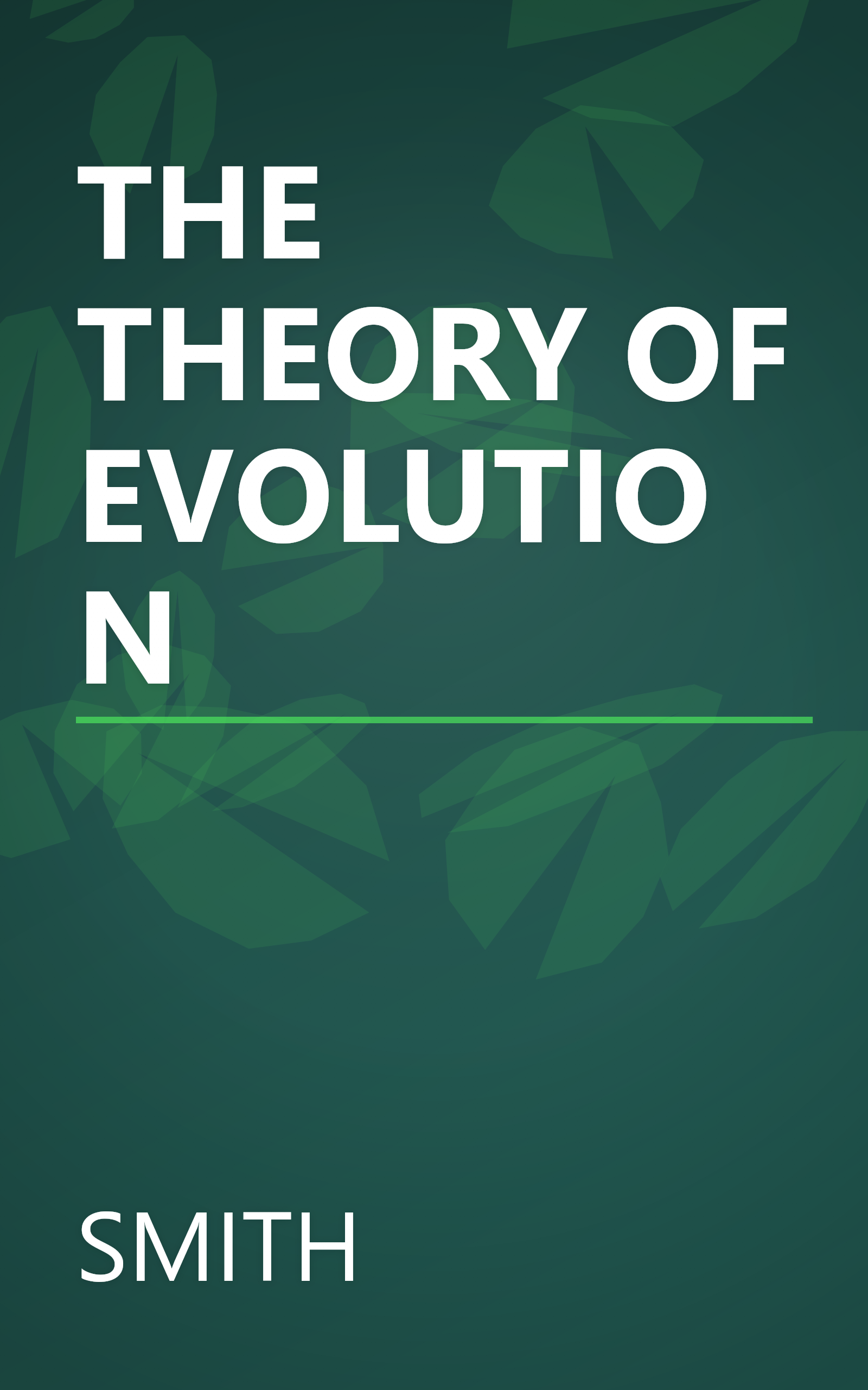 THE THEORY OF EVOLUTION book cover